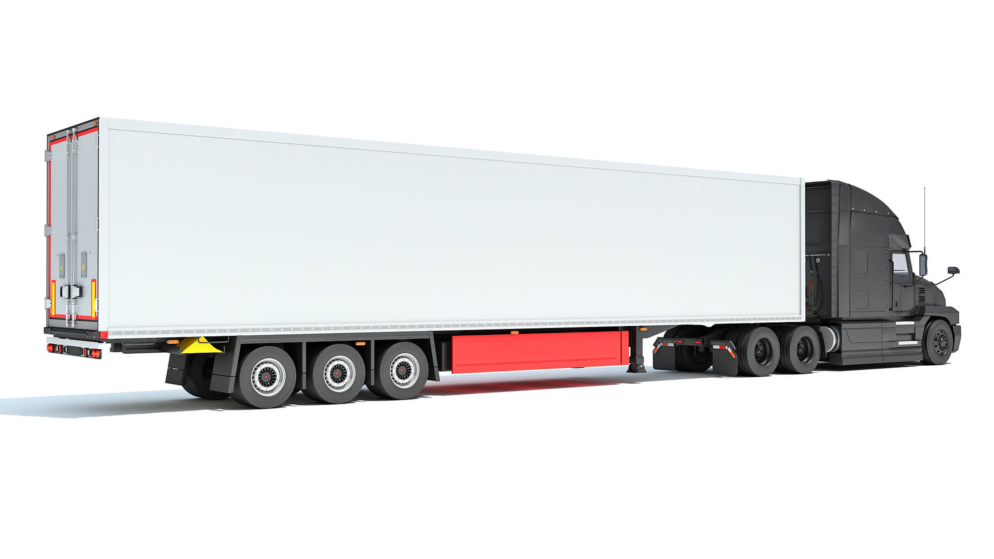 Truck with Reefer Refrigerator Trailer - 3D Model by 3D Horse