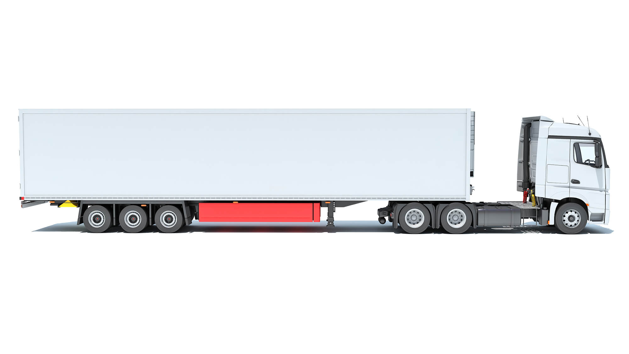 Truck with Reefer Refrigerator Trailer - 3D Model by 3D Horse