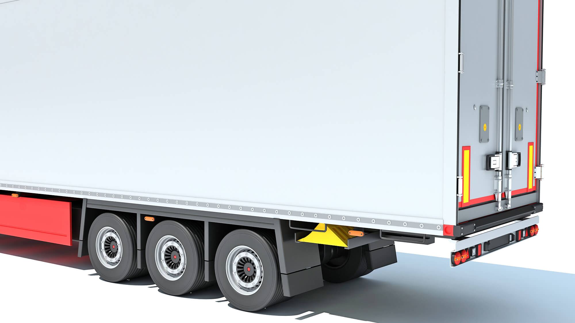 Truck with Reefer Refrigerator Trailer - 3D Model by 3D Horse