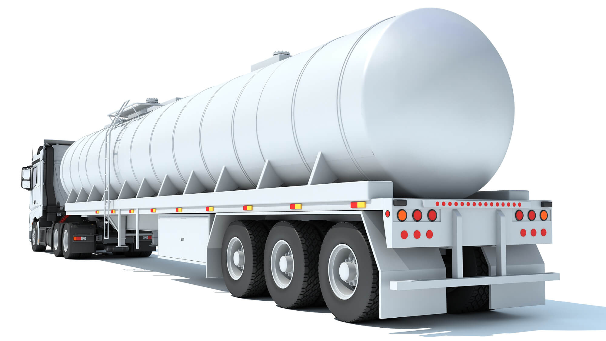 Truck with Tank Semitrailer - 3D Model by 3D Horse