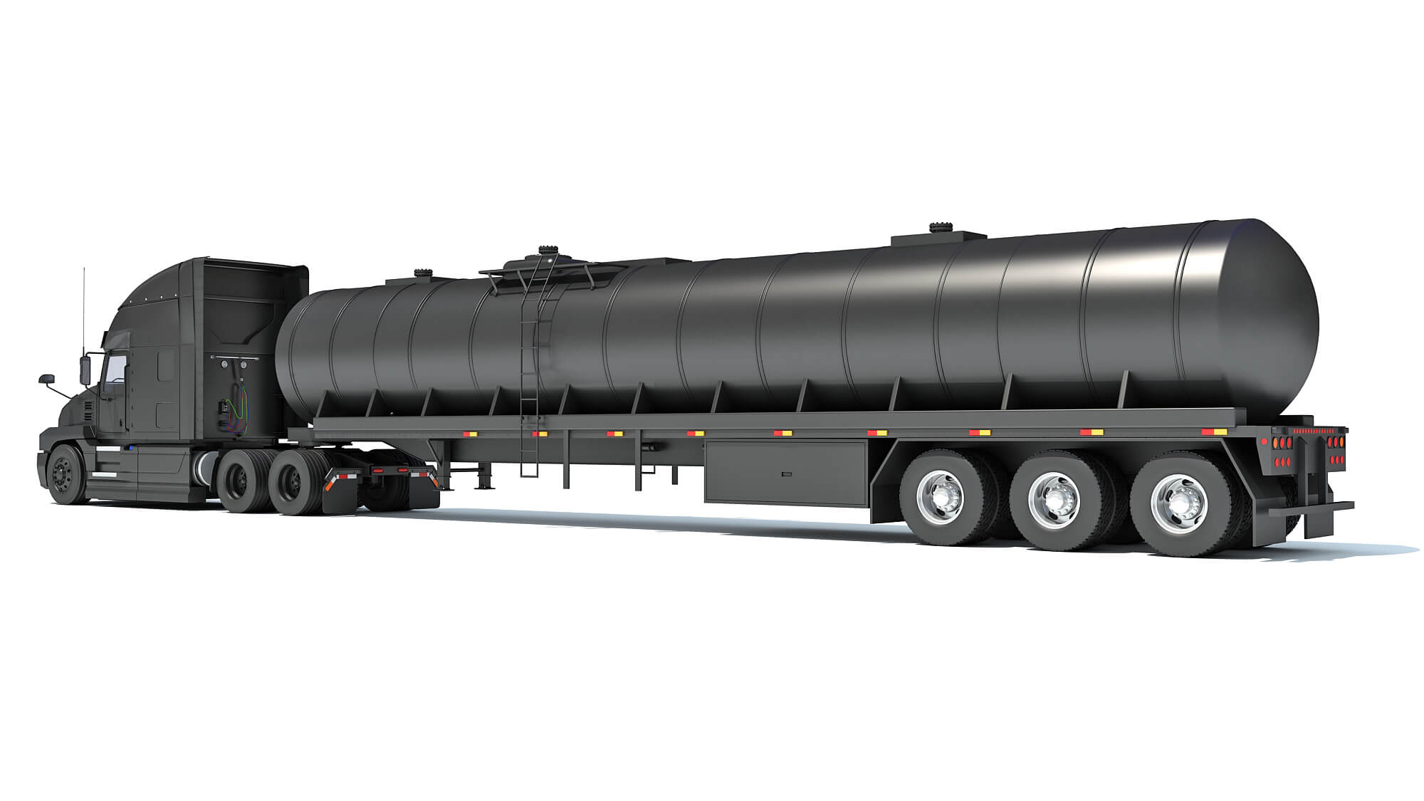 Truck with Tank Semitrailer - 3D Model by 3D Horse