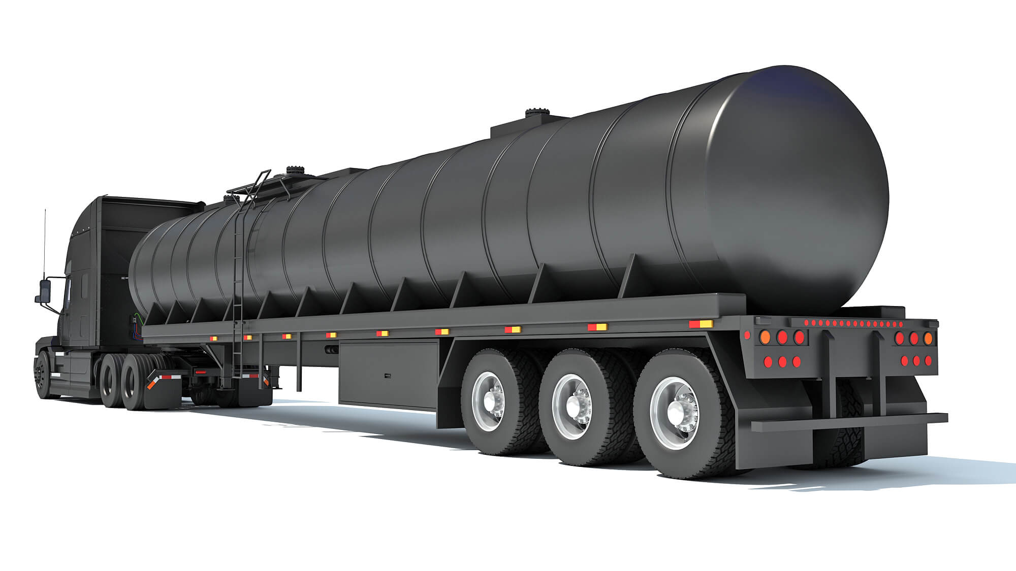 Truck with Tank Semitrailer - 3D Model by 3D Horse