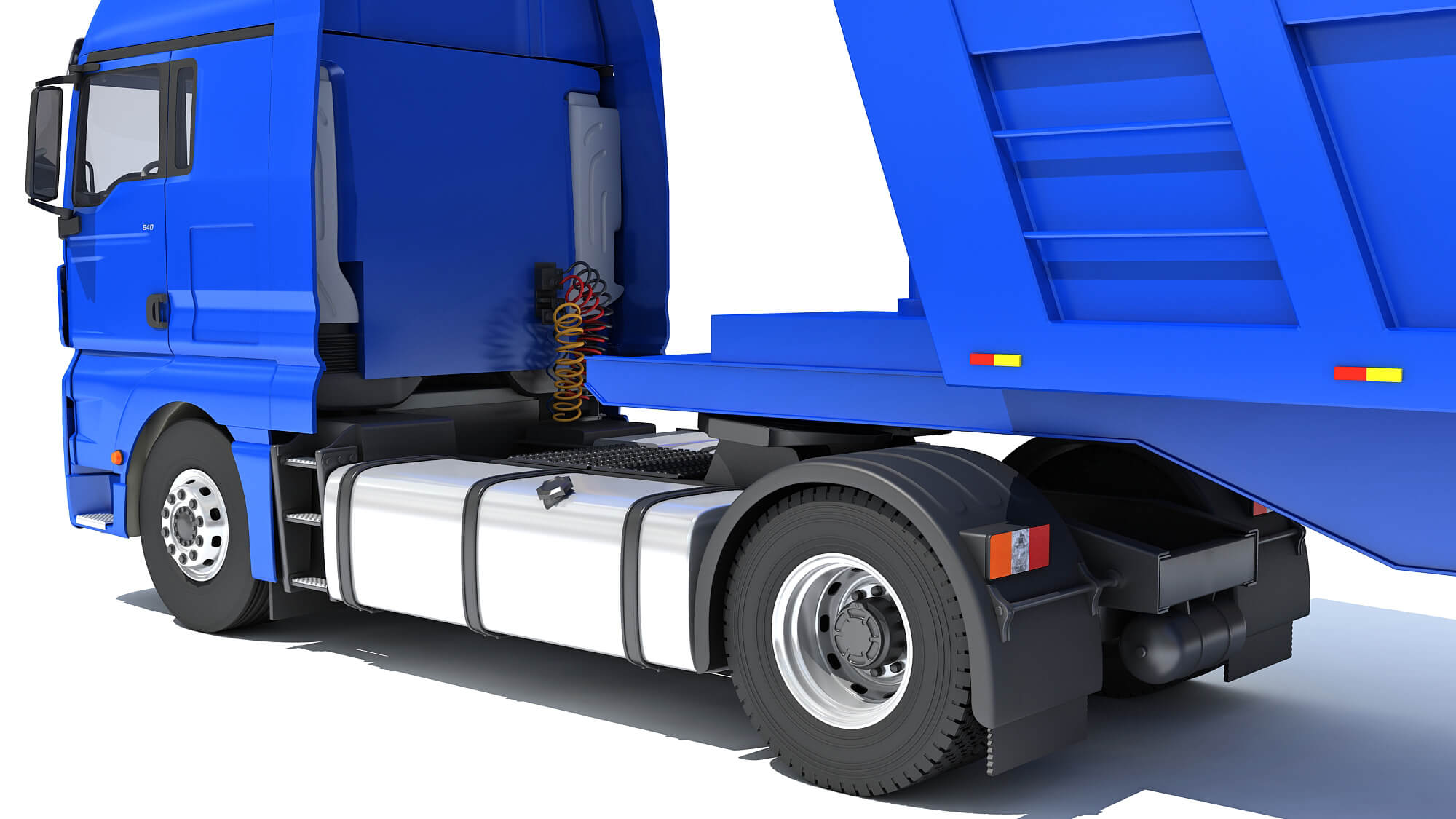Truck with Tipper Trailer - 3D Model by 3D Horse
