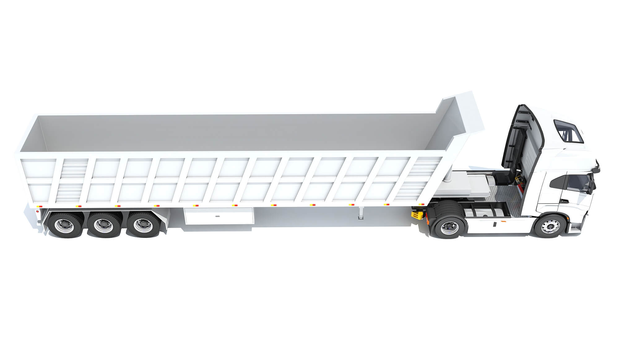 Truck with Tipper Trailer - 3D Model by 3D Horse