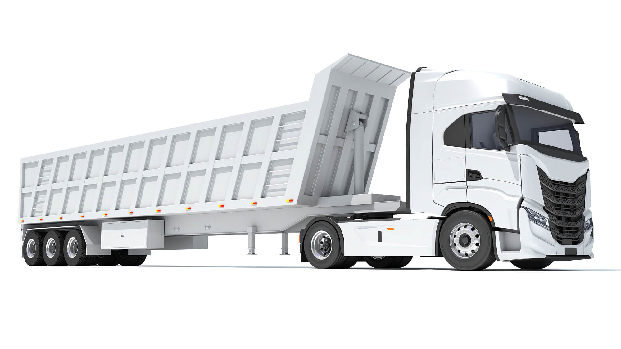 Truck with Tipper Trailer - 3D Model by 3D Horse