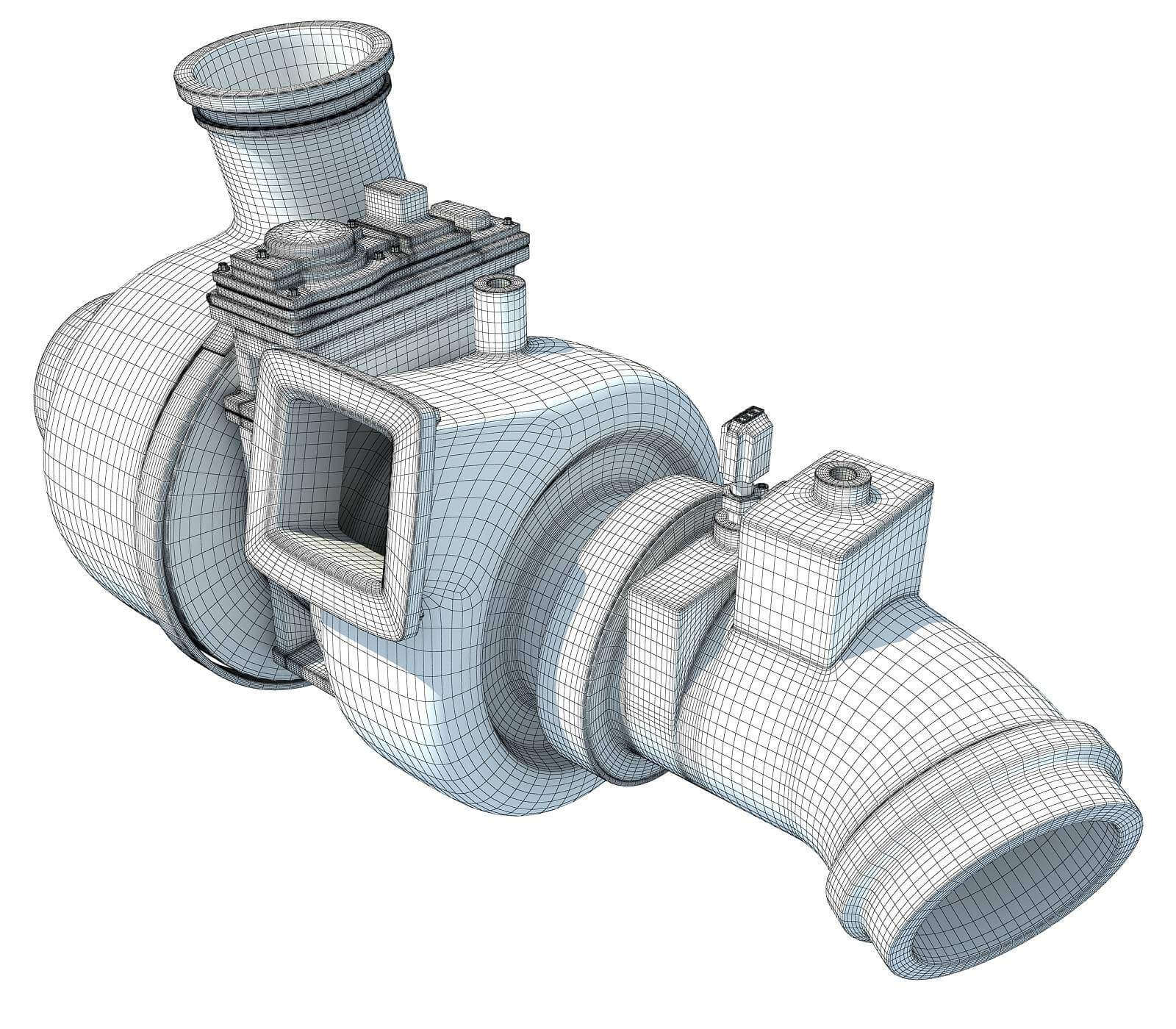 Turbo Engine - 3D Model by 3D Horse