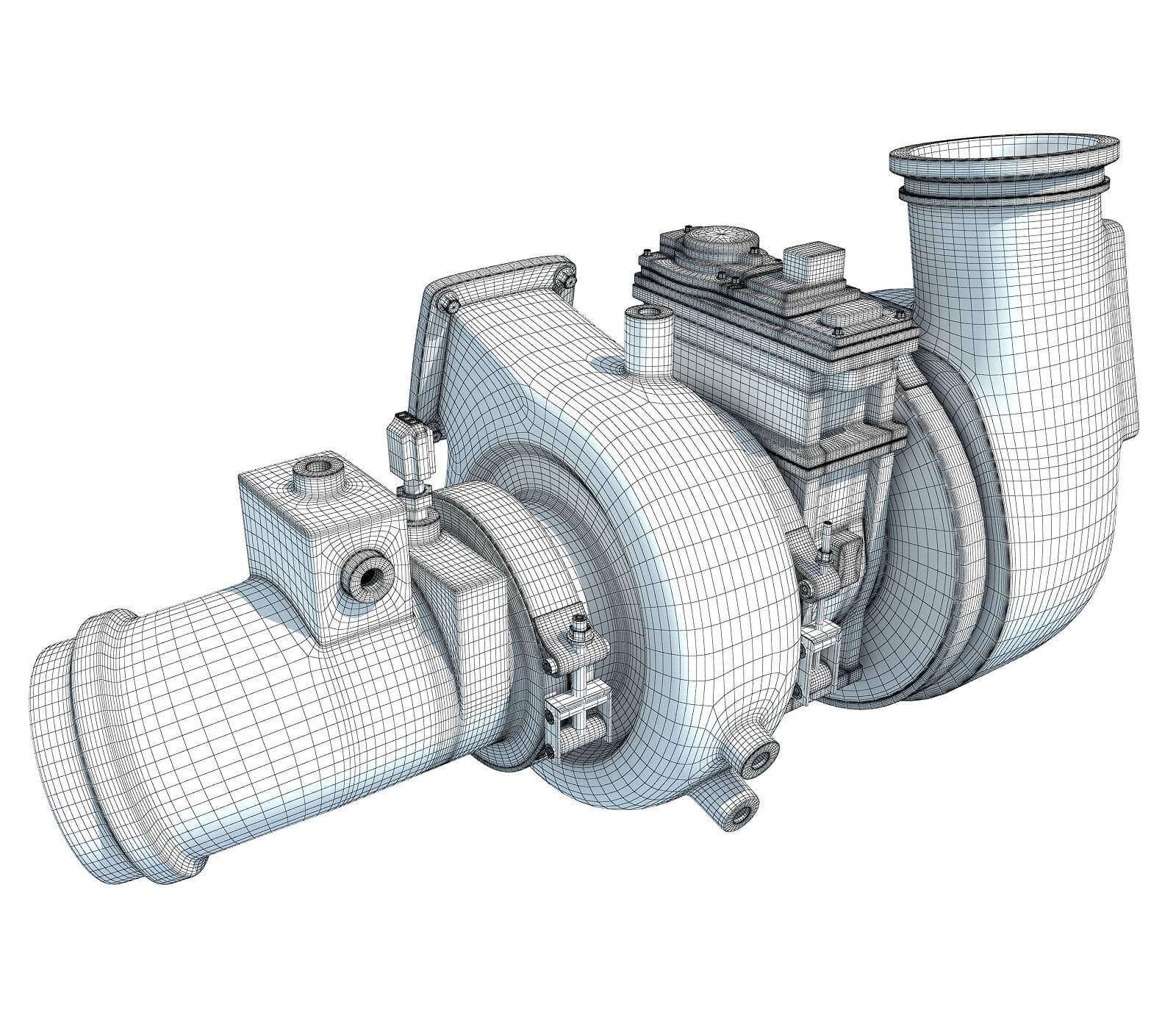 Turbo Engine - 3D Model by 3D Horse