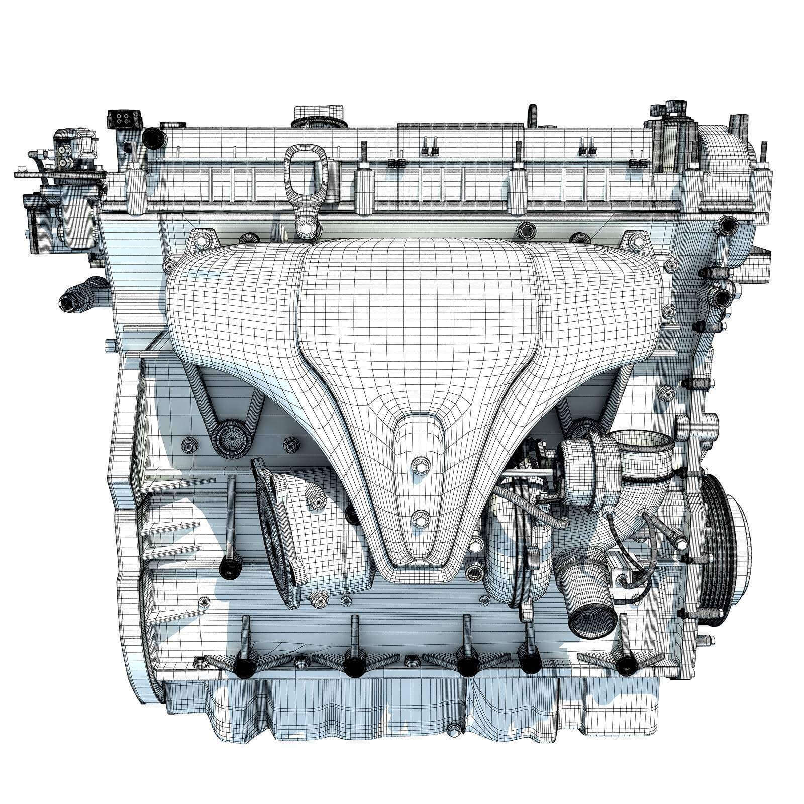 Turbo Engine - 3D Model by 3D Horse