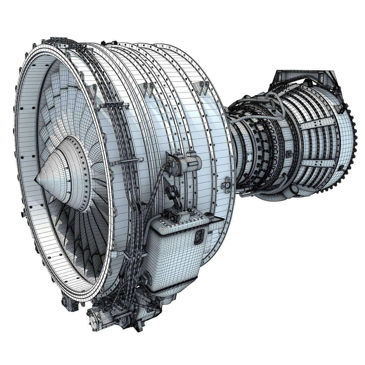 Turbofan Aircraft Engine CFM56 - 3D Model by 3D Horse