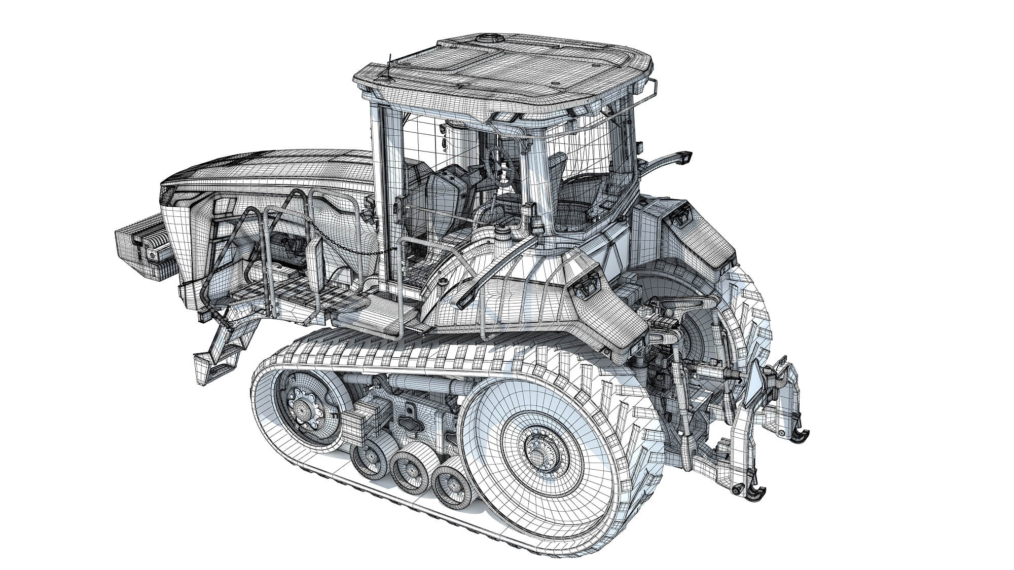 Two Track Tractor - 3D Model by 3D Horse