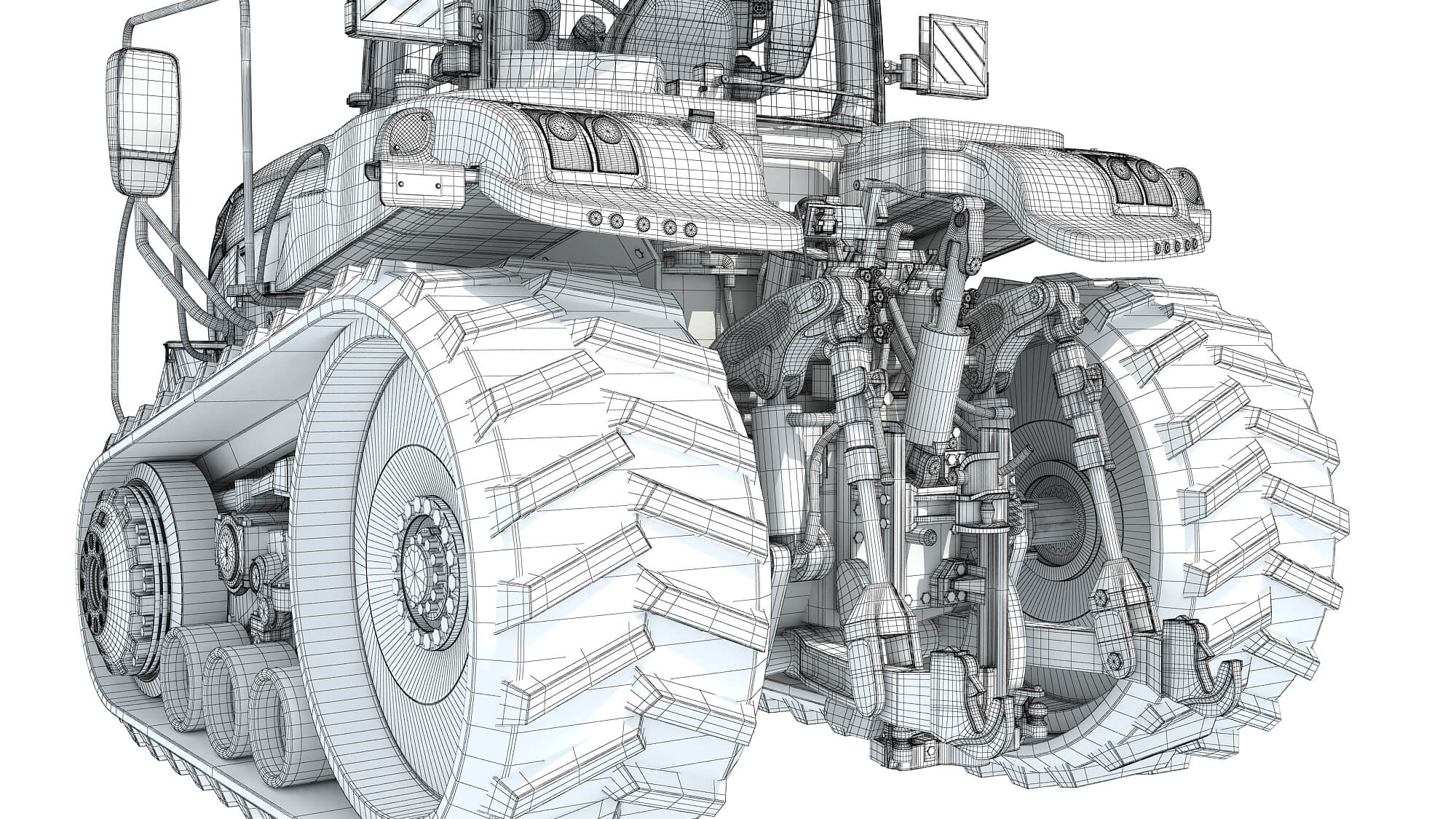 Two Track Tractor - 3D Model by 3D Horse