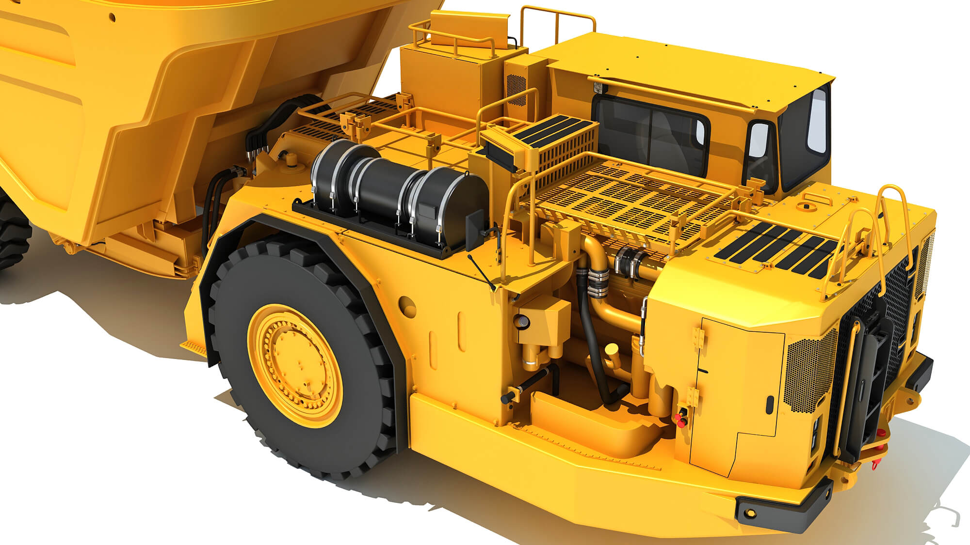 Underground Articulated Mining Truck - 3D Model by 3D Horse