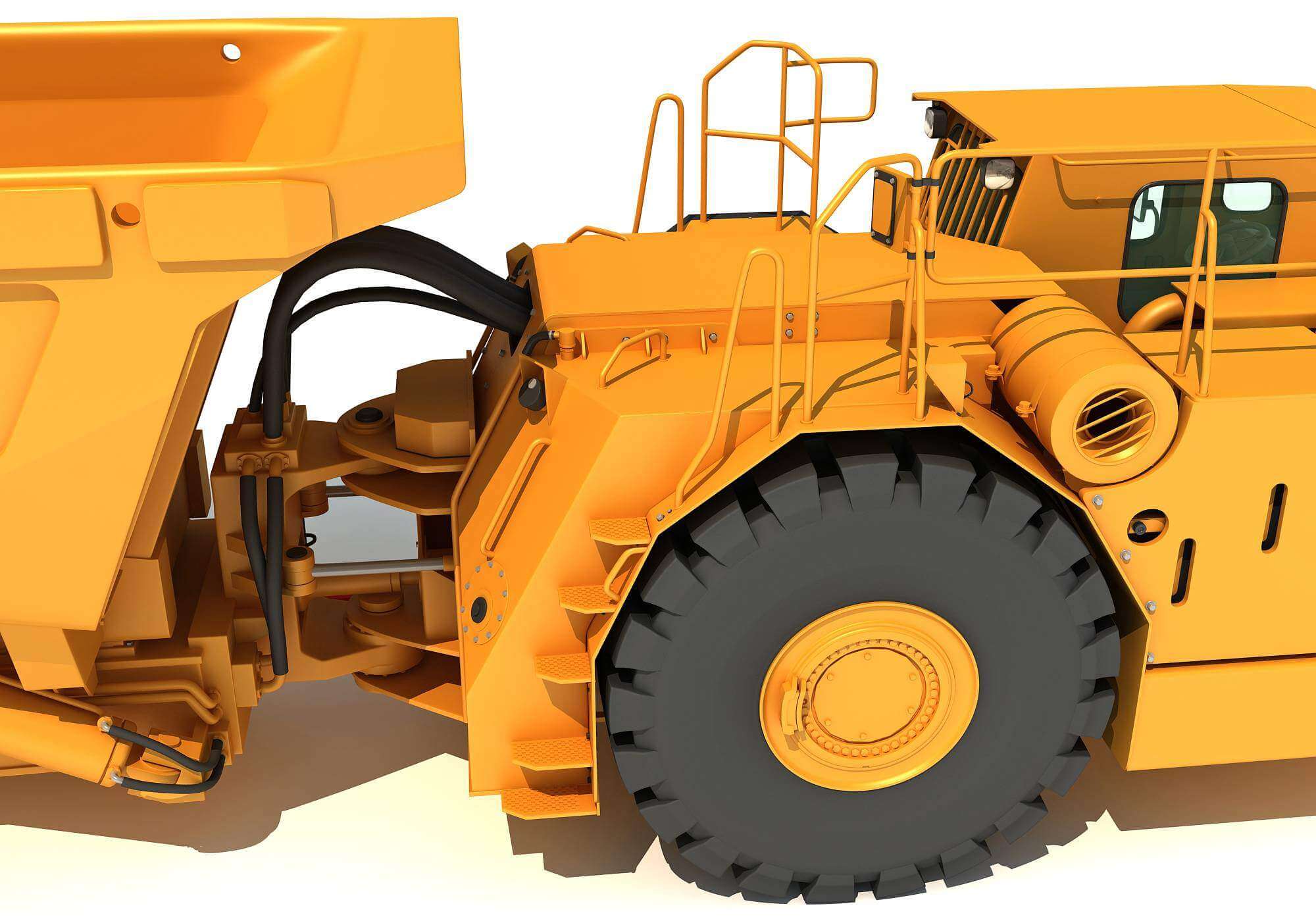 Underground Articulated Mining Truck - 3D Model by 3D Horse