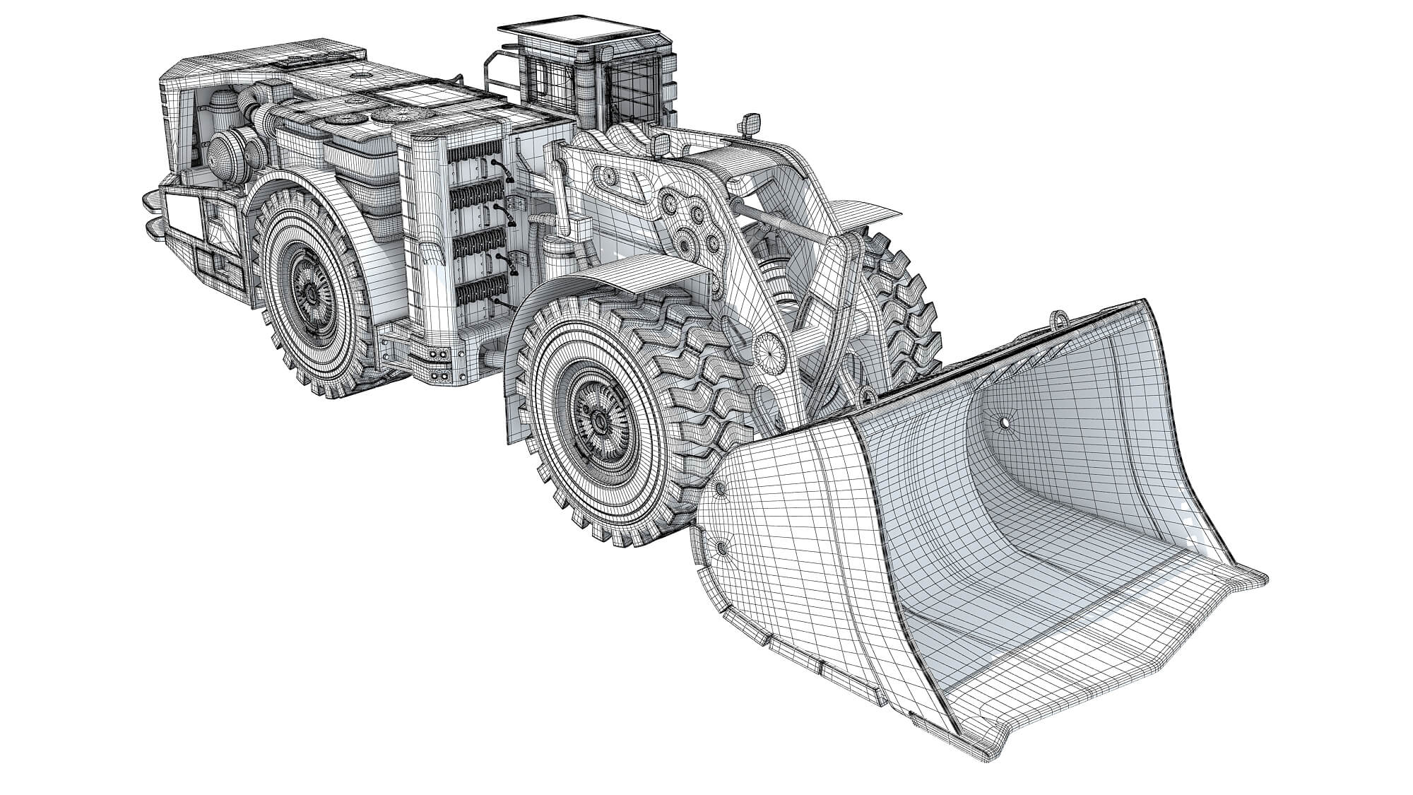 Underground Hard Rock Haulage Loader - 3D Model by 3D Horse