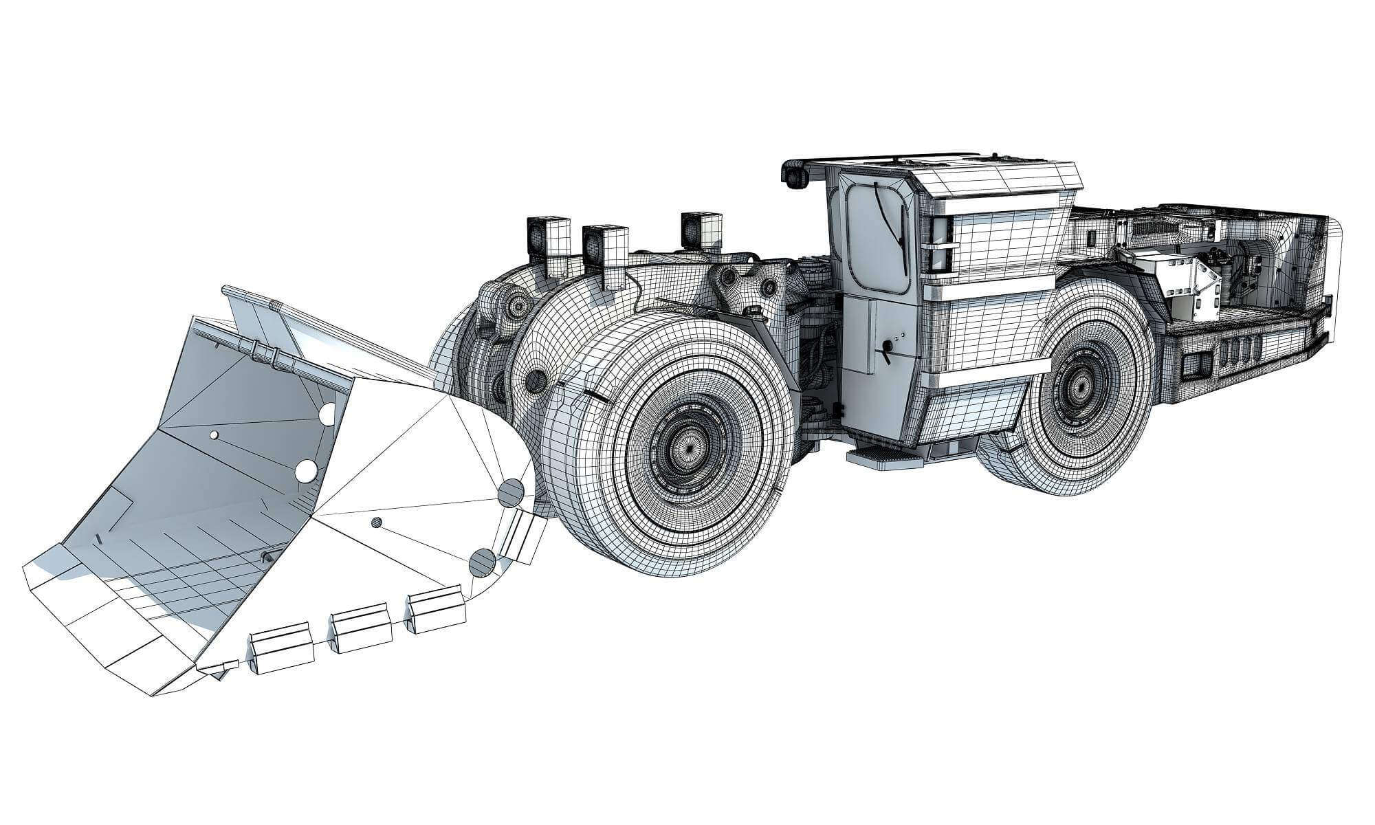 Underground Mining Loader - 3D Model by 3D Horse
