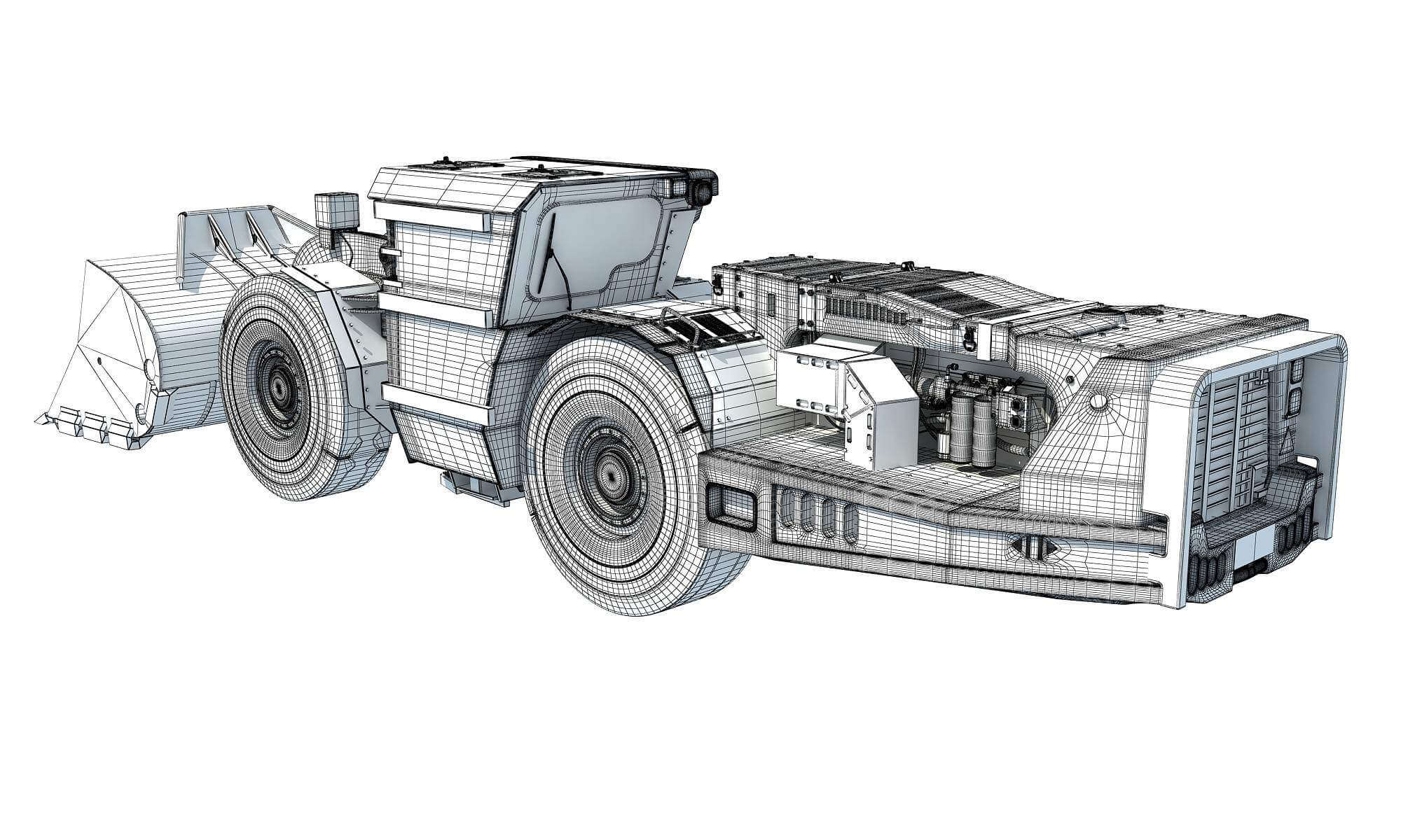 Underground Mining Loader - 3D Model by 3D Horse