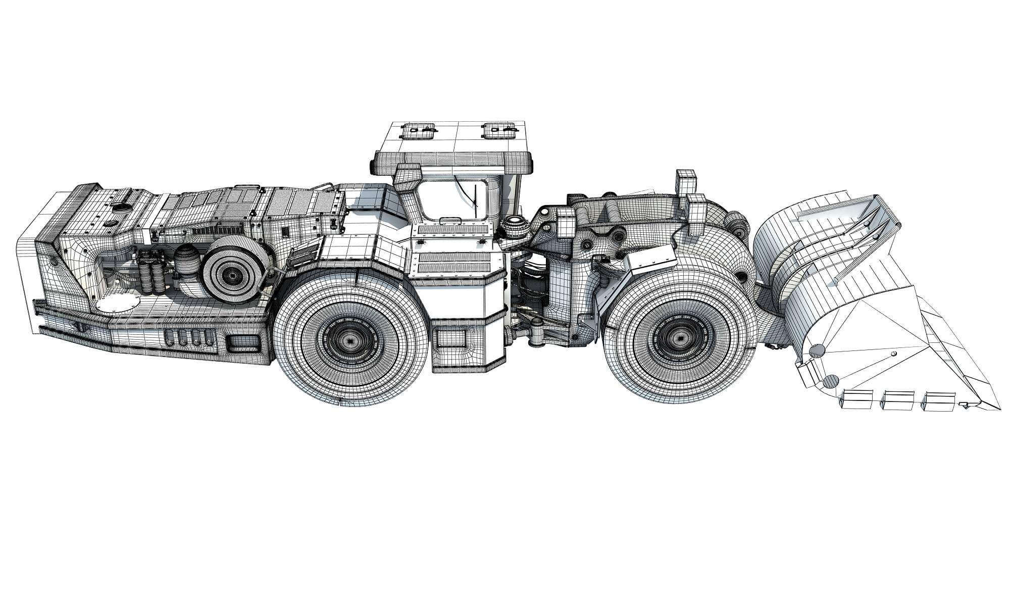 Underground Mining Loader - 3D Model by 3D Horse