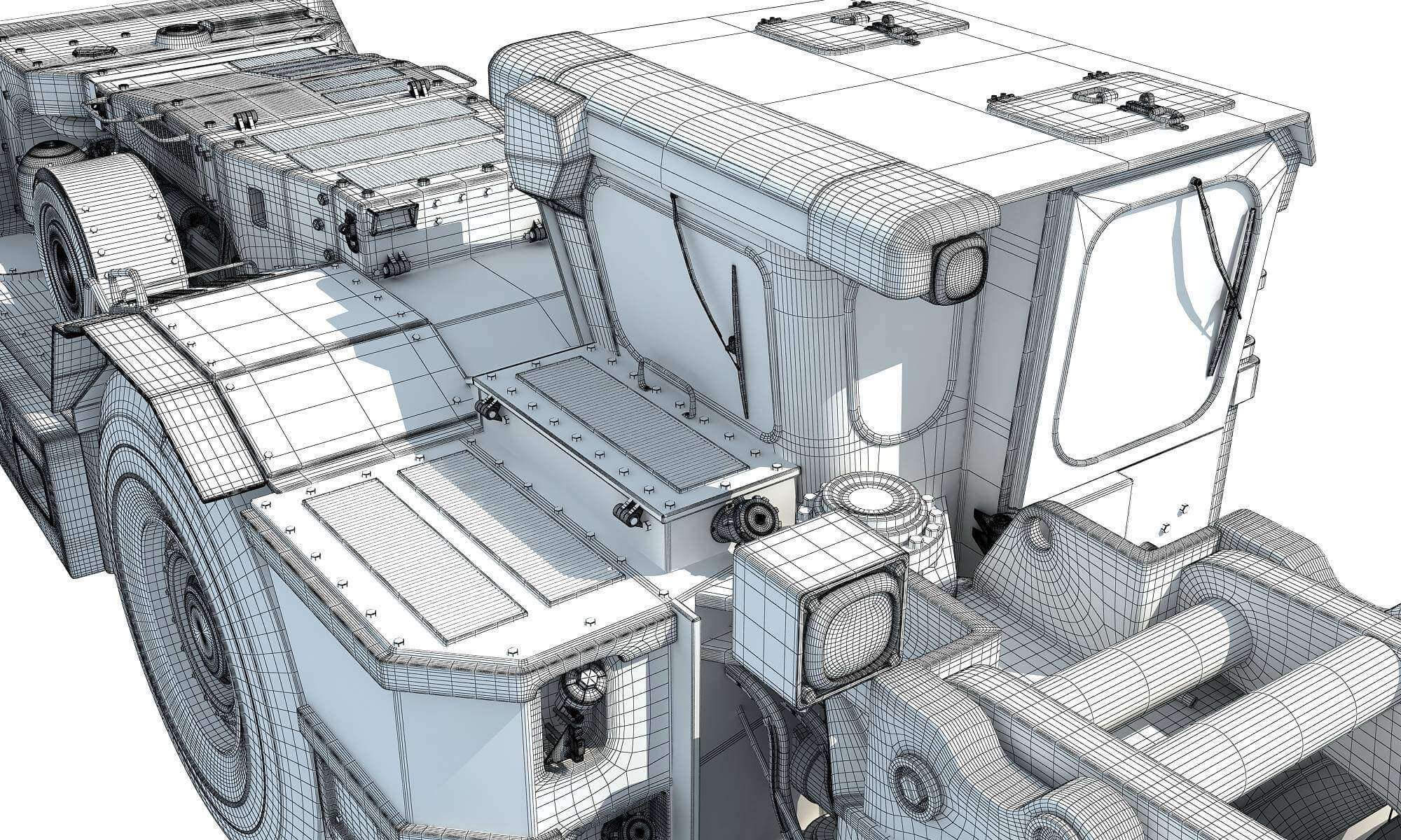 Underground Mining Loader - 3D Model by 3D Horse