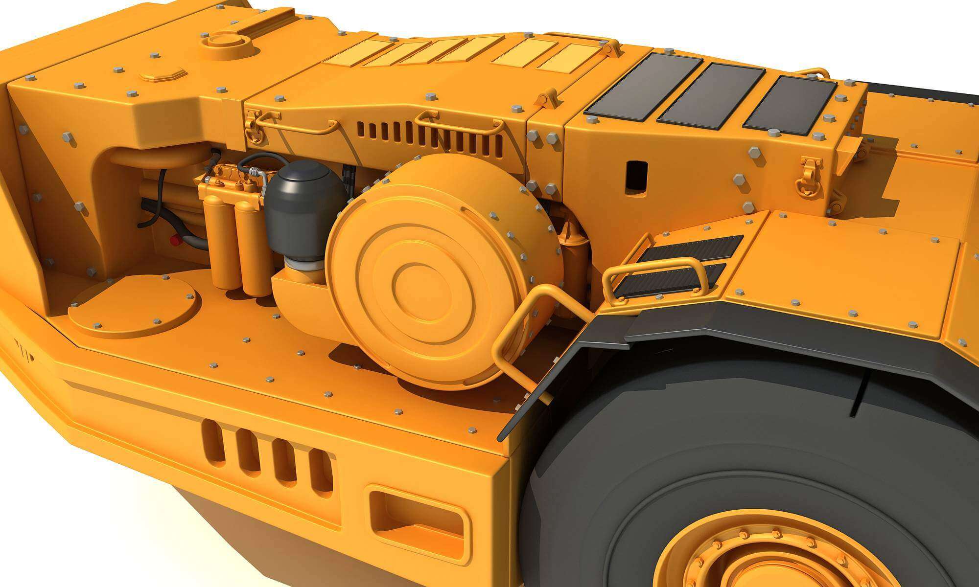 Underground Mining Loader - 3D Model by 3D Horse
