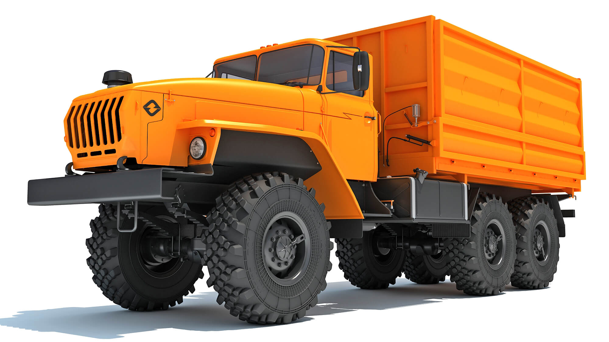 URAL Civilian Truck Off Road 6x6 Vehicle - 3D Model by 3D Horse