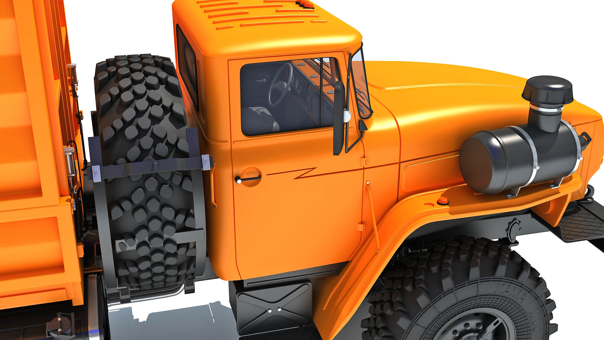 URAL Civilian Truck Off Road 6x6 Vehicle - 3D Model by 3D Horse
