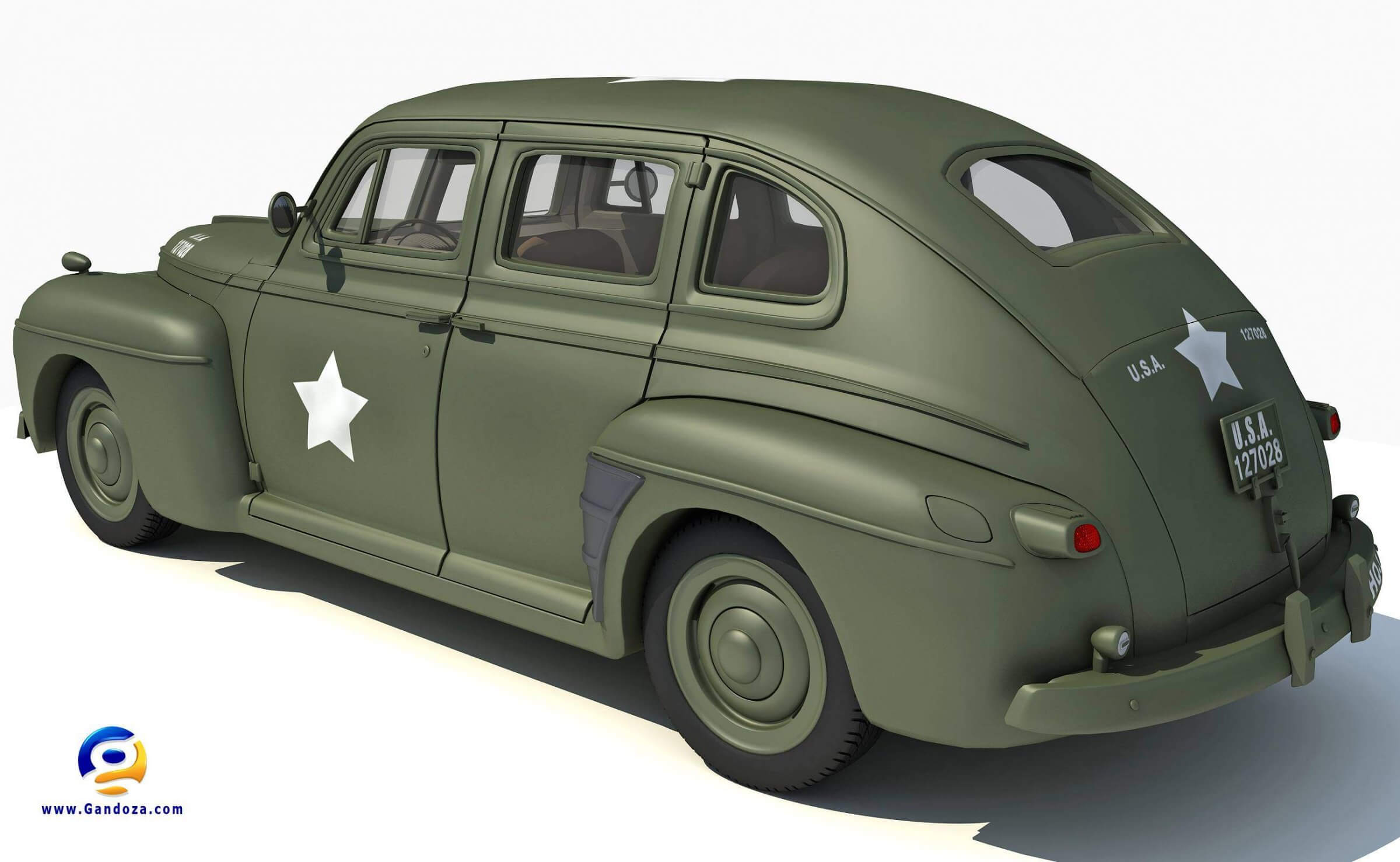 US Army Staff Car TAM32559 - 3D Model by 3D Horse