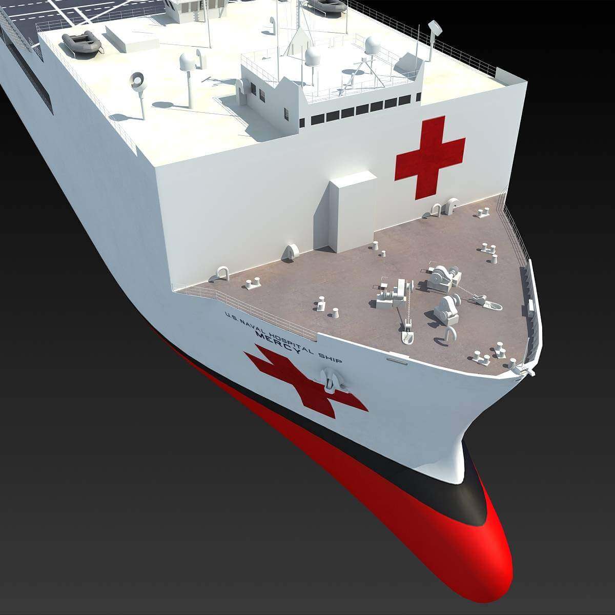 Usns Mercy Ship Diagram