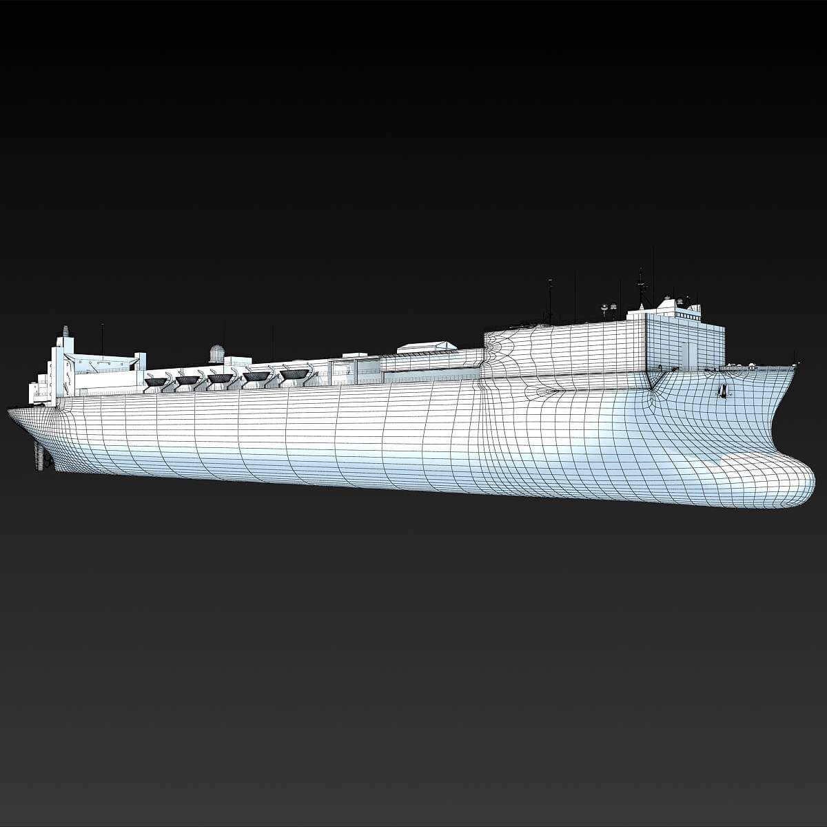 USNS Mercy Hospital Ship T-AH-19 3D Model by 3D Horse