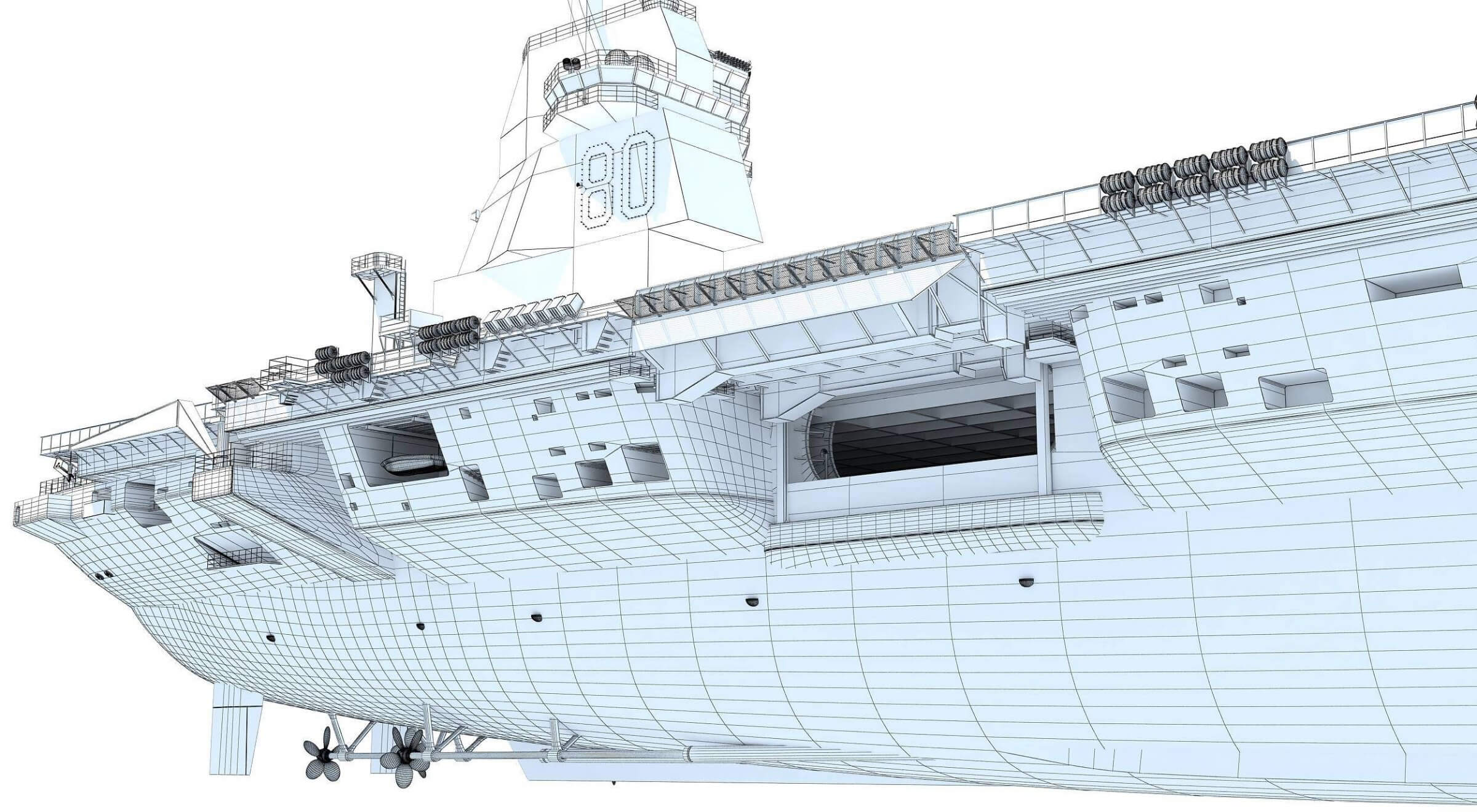 USS CVN 80 Aircraft Carrier - 3D Model by 3D Horse