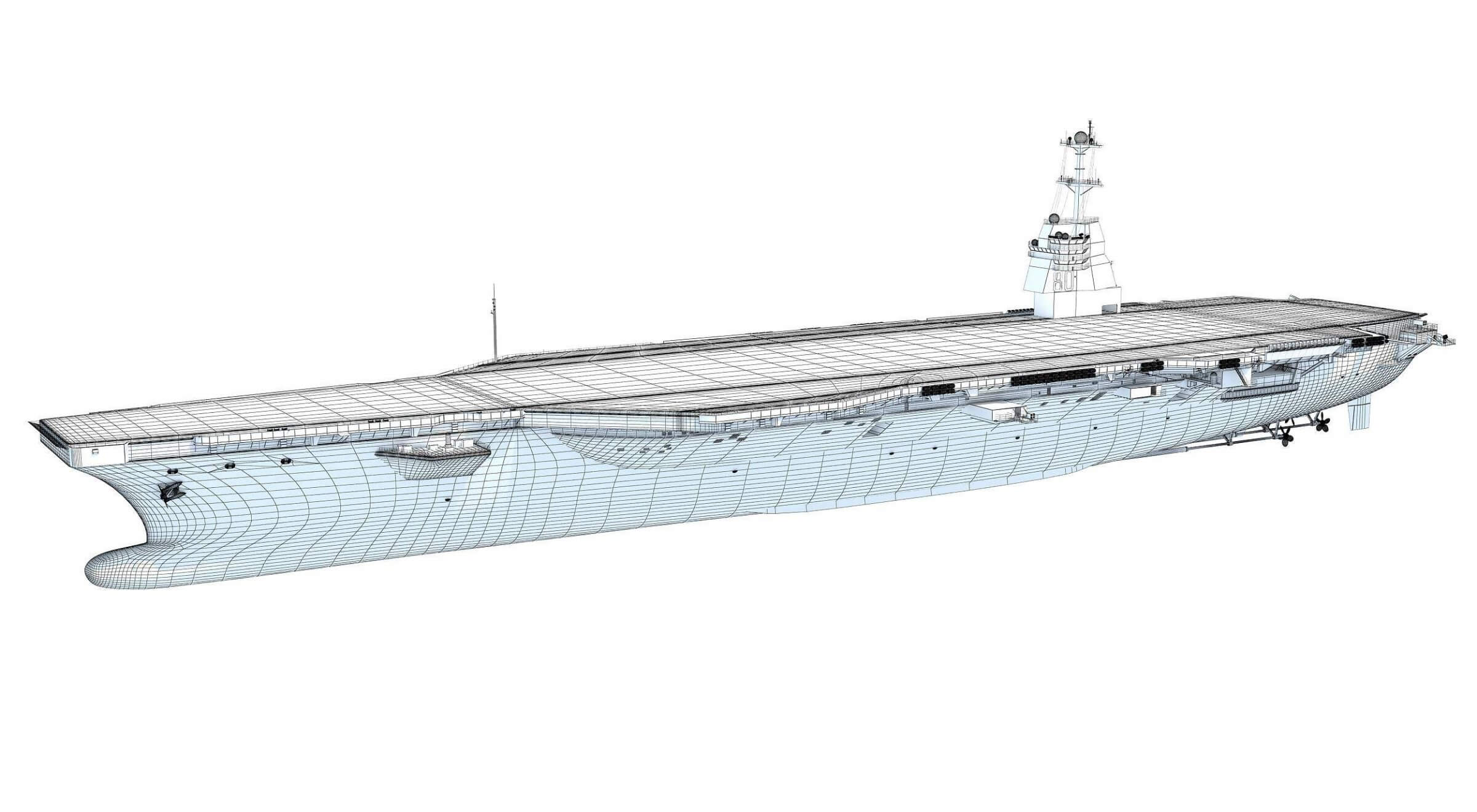 USS CVN 80 Aircraft Carrier - 3D Model by 3D Horse