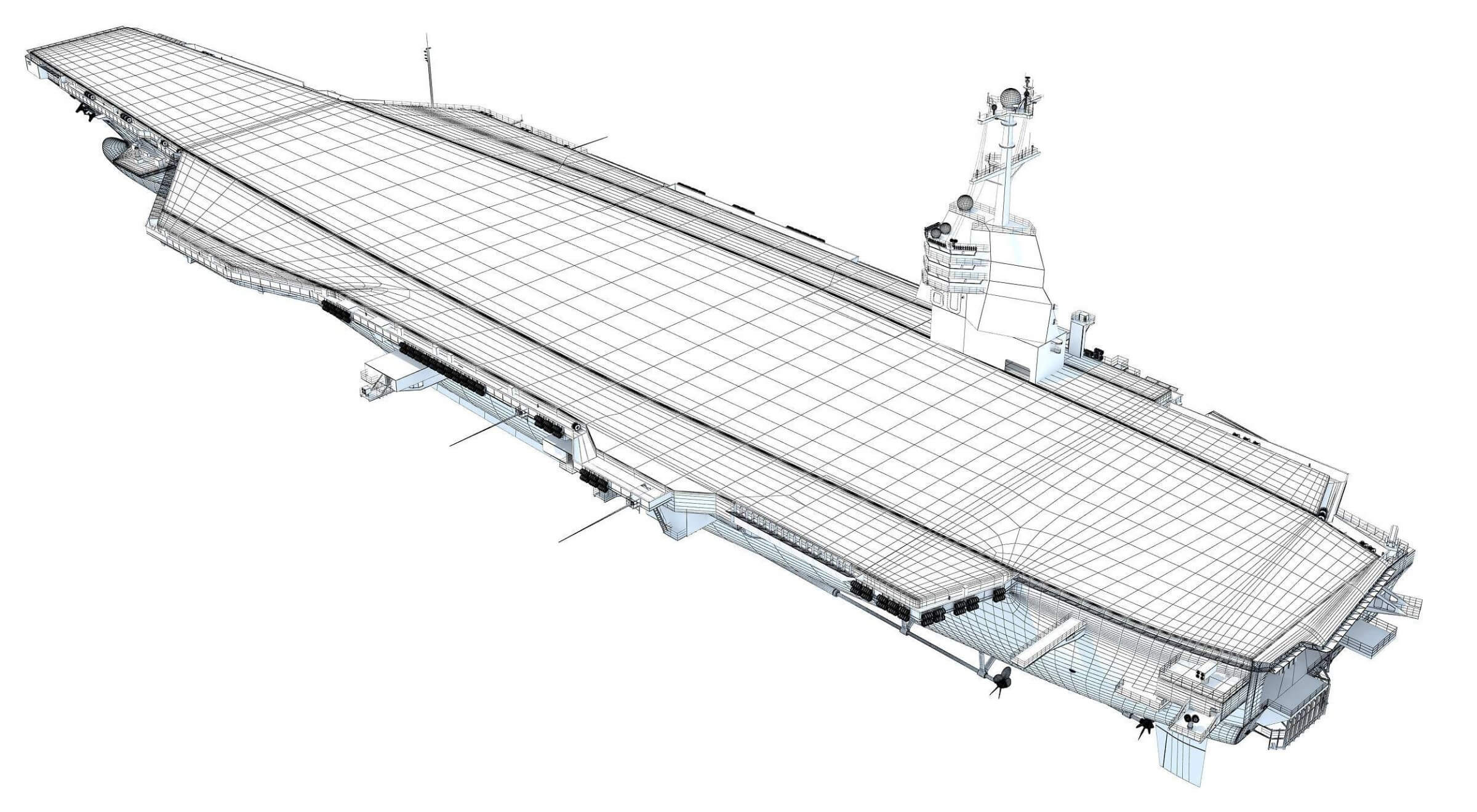 USS CVN 80 Aircraft Carrier - 3D Model by 3D Horse