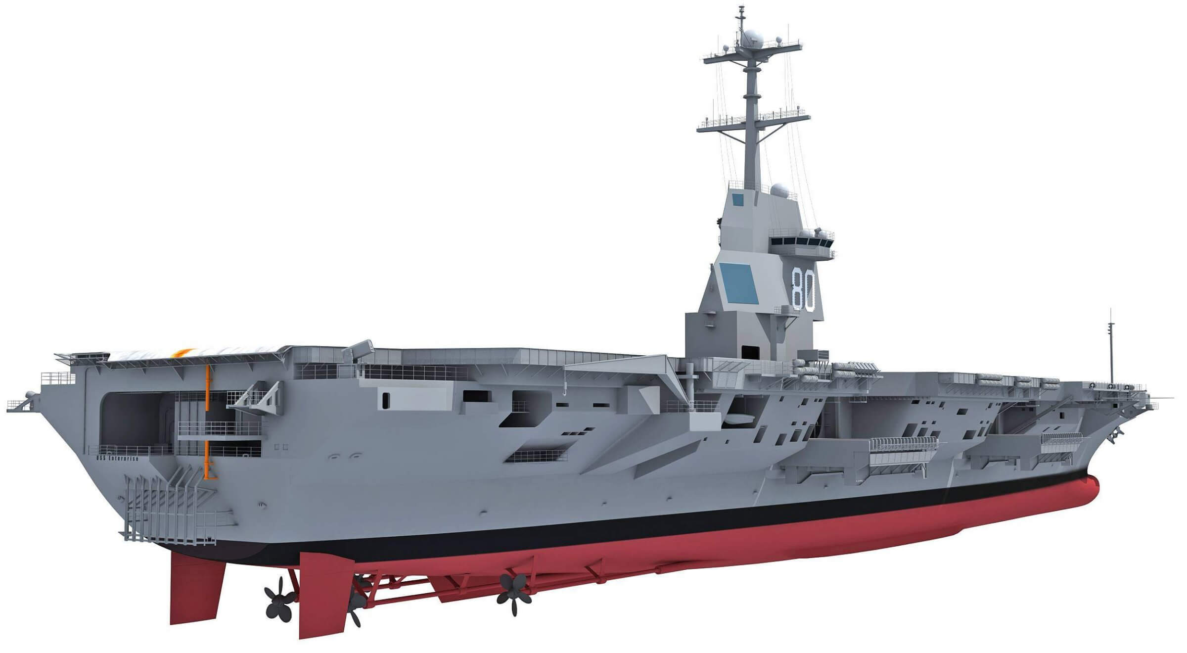 USS CVN 80 Aircraft Carrier - 3D Model by 3D Horse