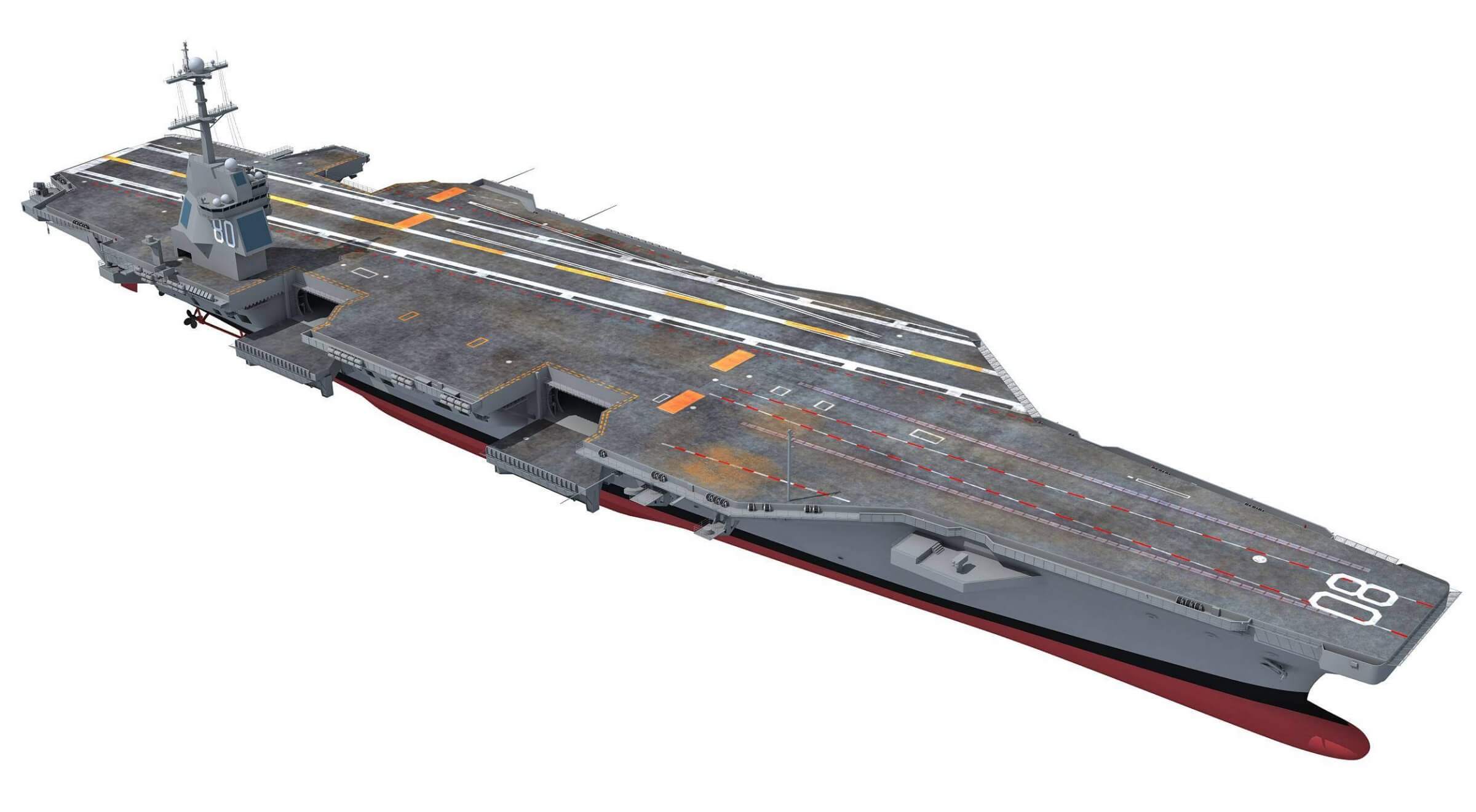 USS CVN 80 Aircraft Carrier - 3D Model by 3D Horse