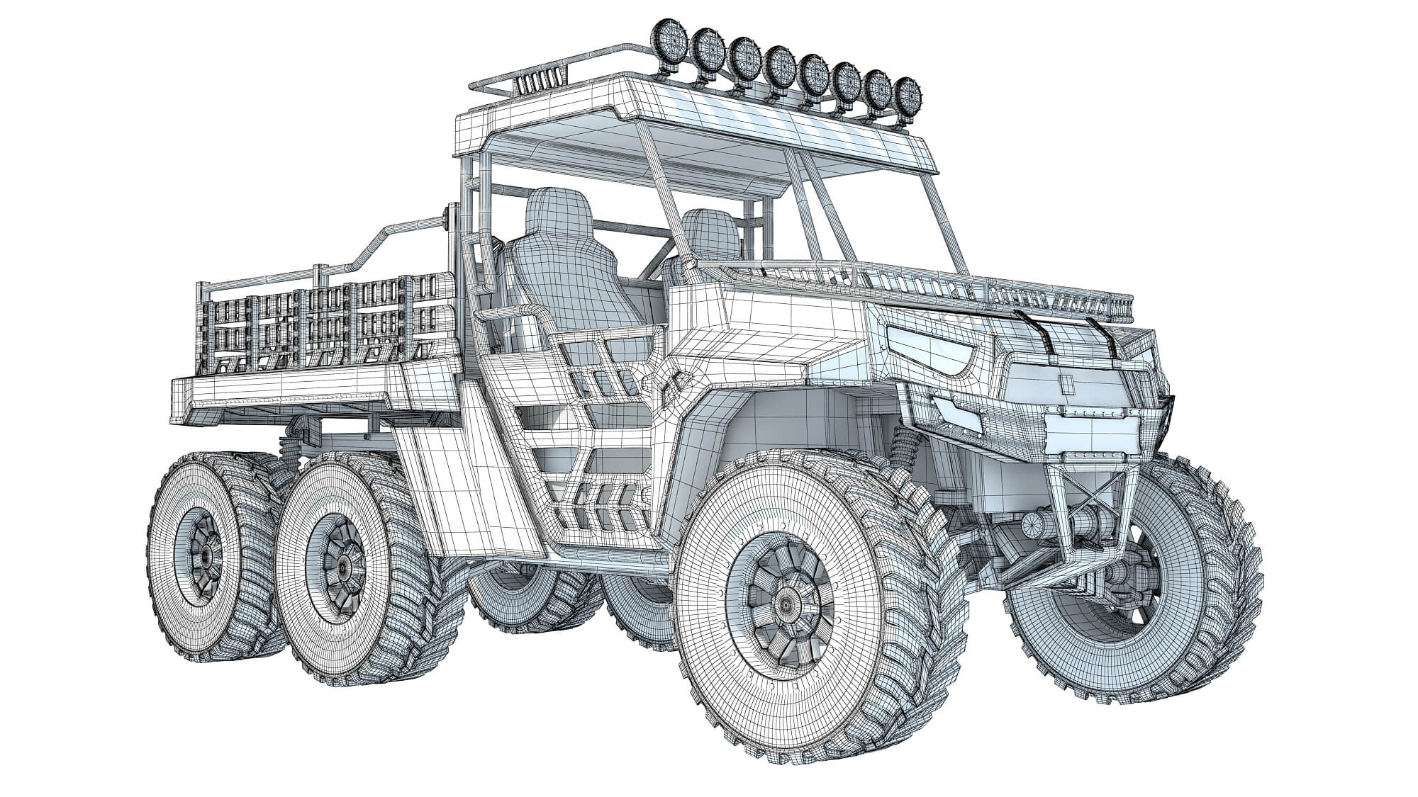 UTV Utility Terrain Vehicle - 3D Model by 3D Horse