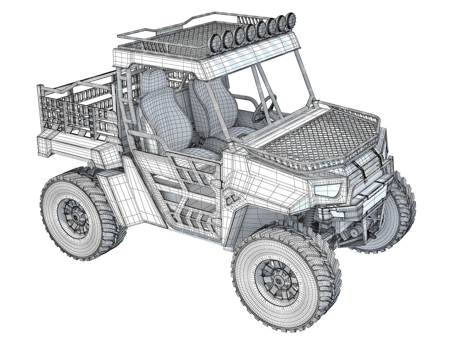 UTV Utility Vehicle - 3D Model by 3D Horse