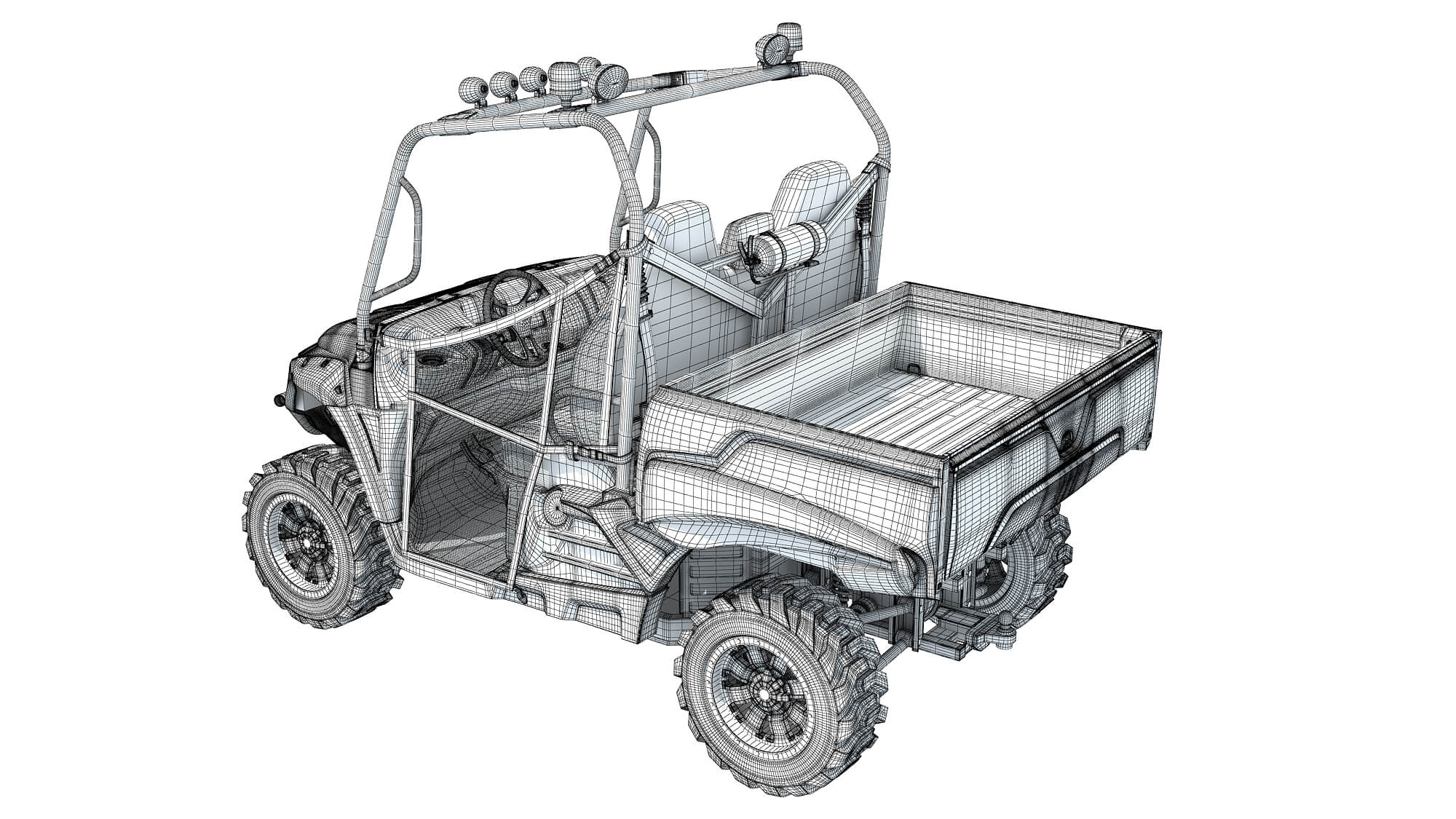 UTV Utility Vehicle - 3D Model by 3D Horse