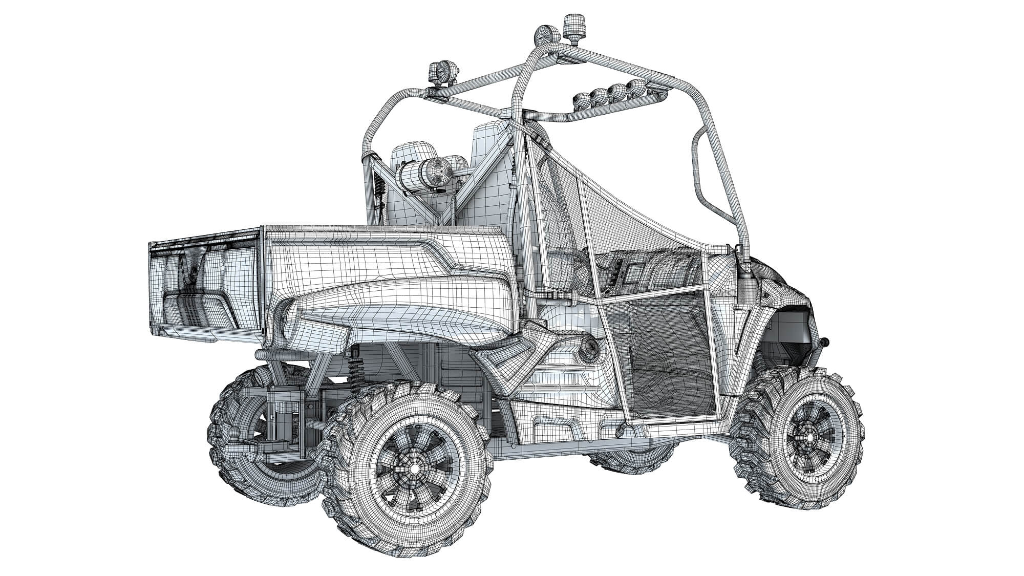 UTV Utility Vehicle - 3D Model by 3D Horse