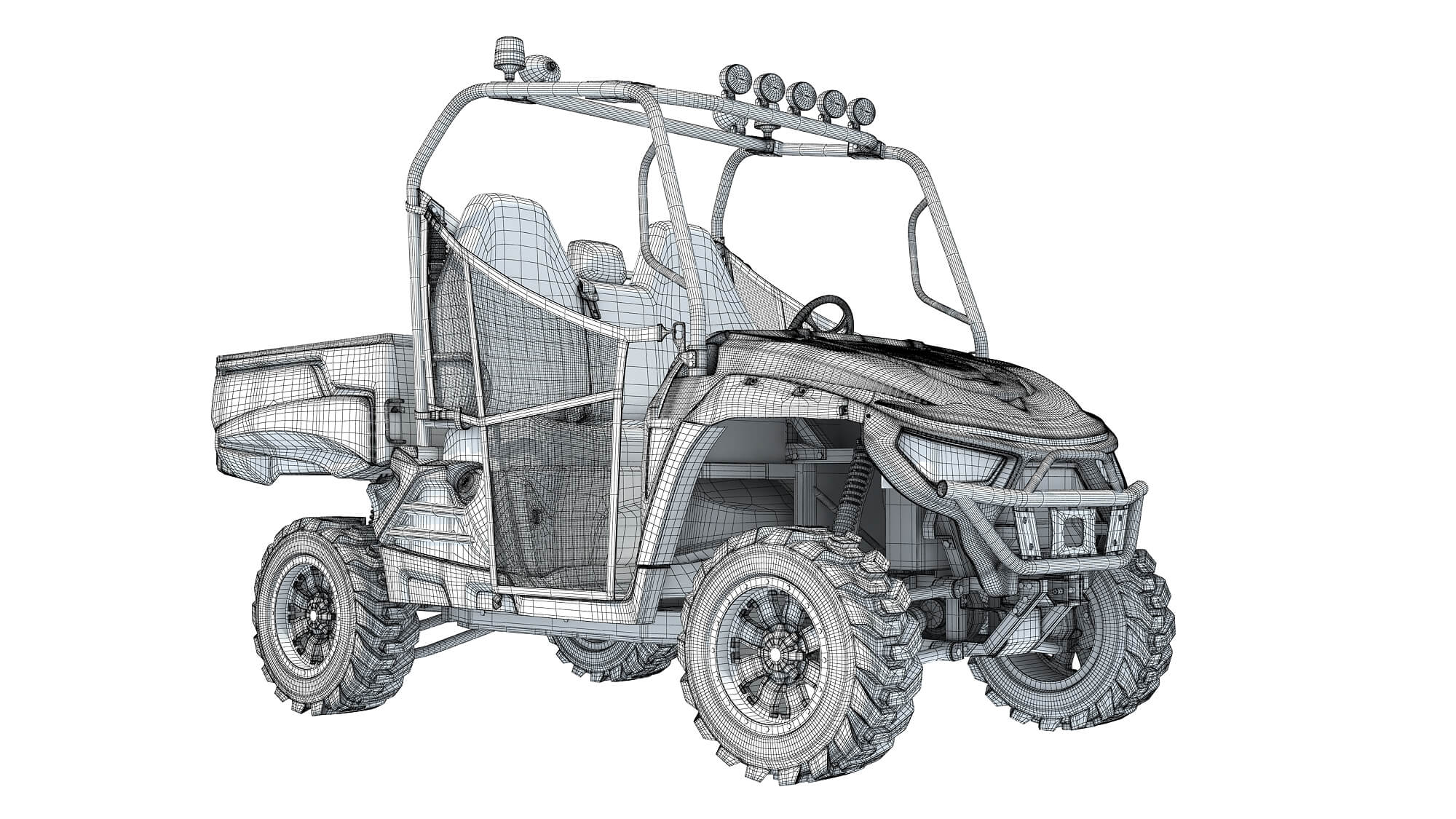 UTV Utility Vehicle - 3D Model by 3D Horse