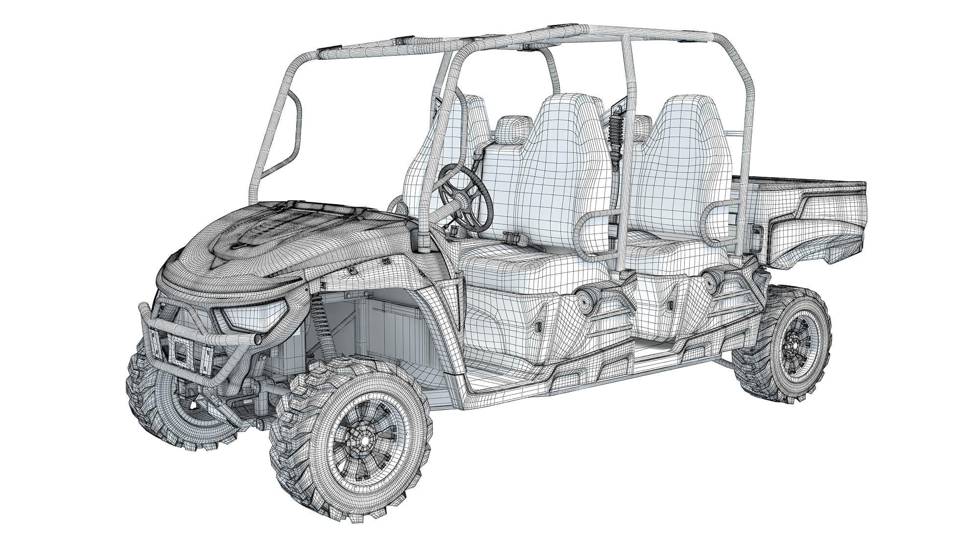 UTV Utility Vehicle - 3D Model by 3D Horse