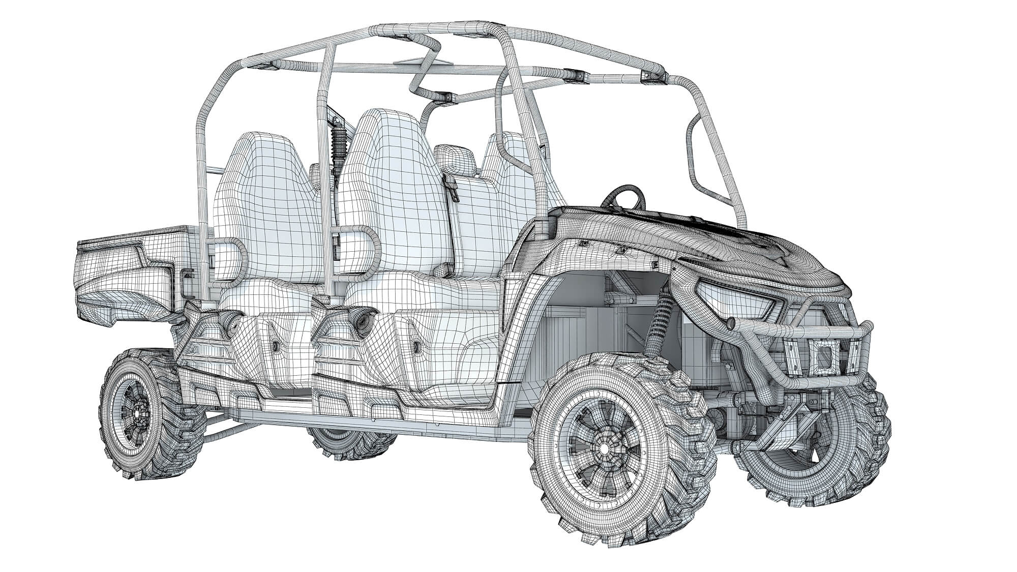 UTV Utility Vehicle - 3D Model by 3D Horse