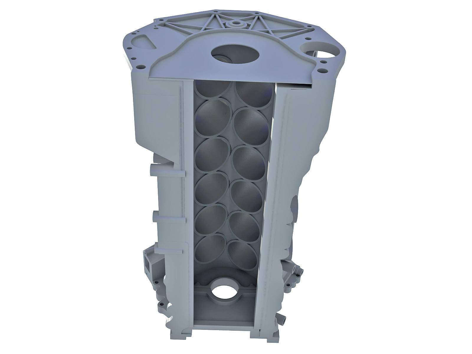 V12 Engine Block - 3D Model by 3D Horse