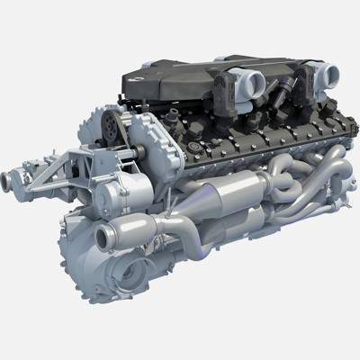 V12 Engine - 3D Model by 3D Horse
