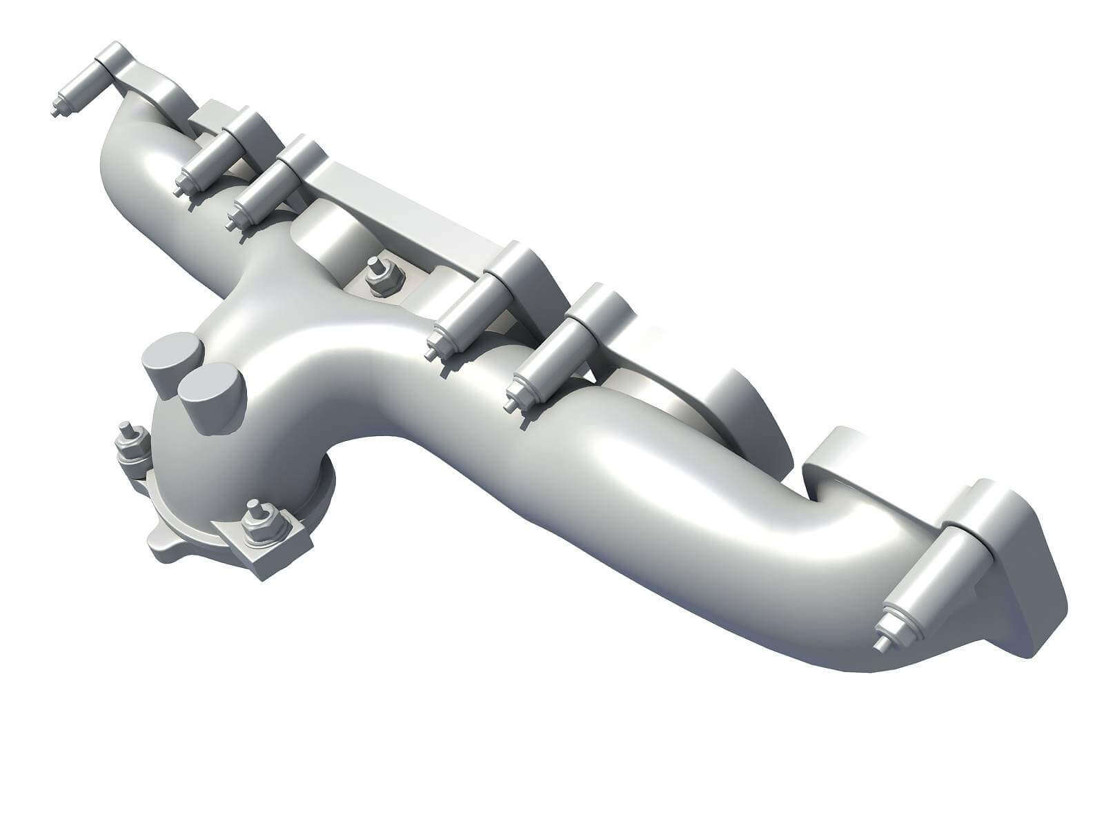 V12 Exhaust Manifold - 3D Model by 3D Horse