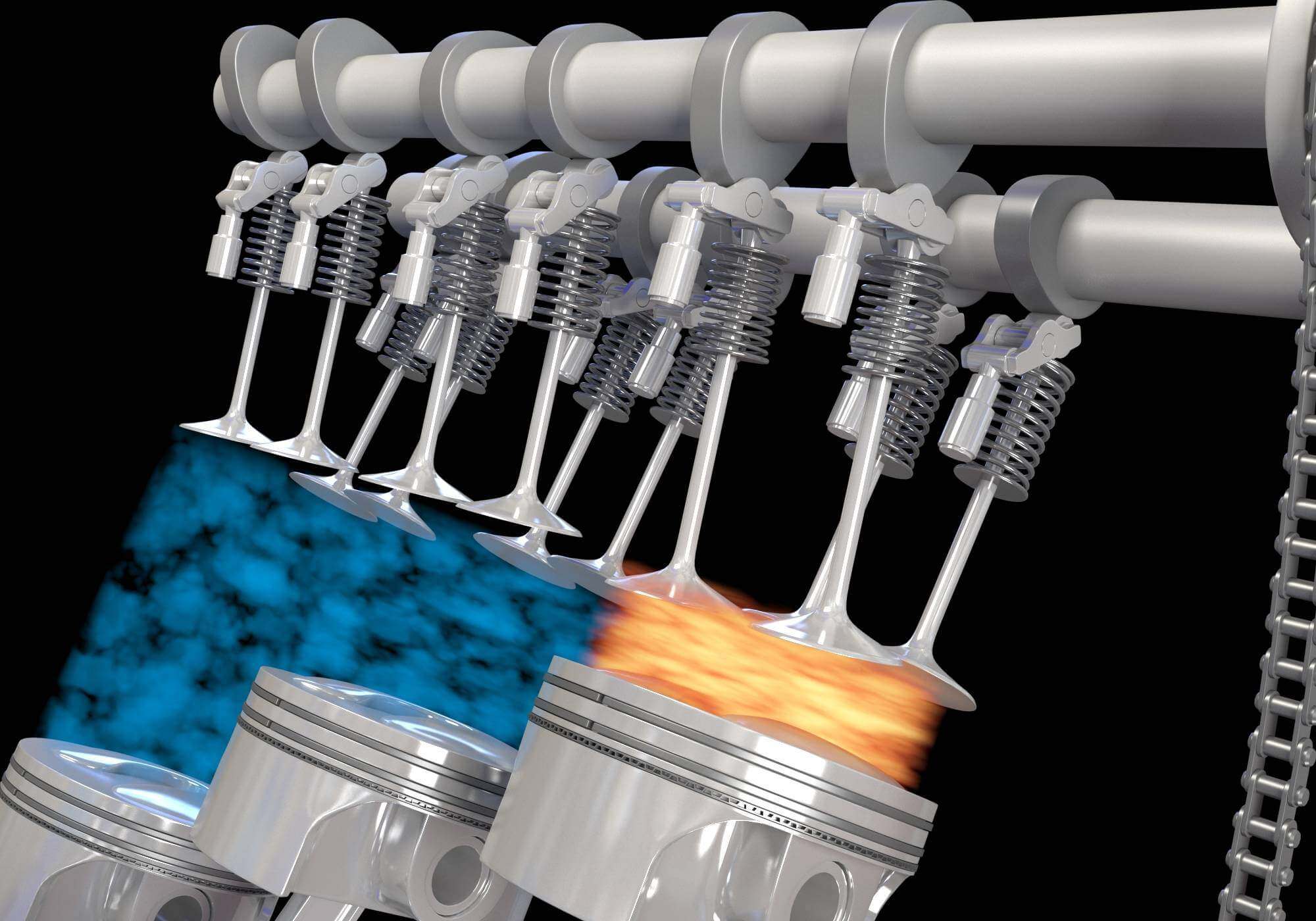 V6 Engine with Gasoline Ignition - 3D Model by 3D Horse