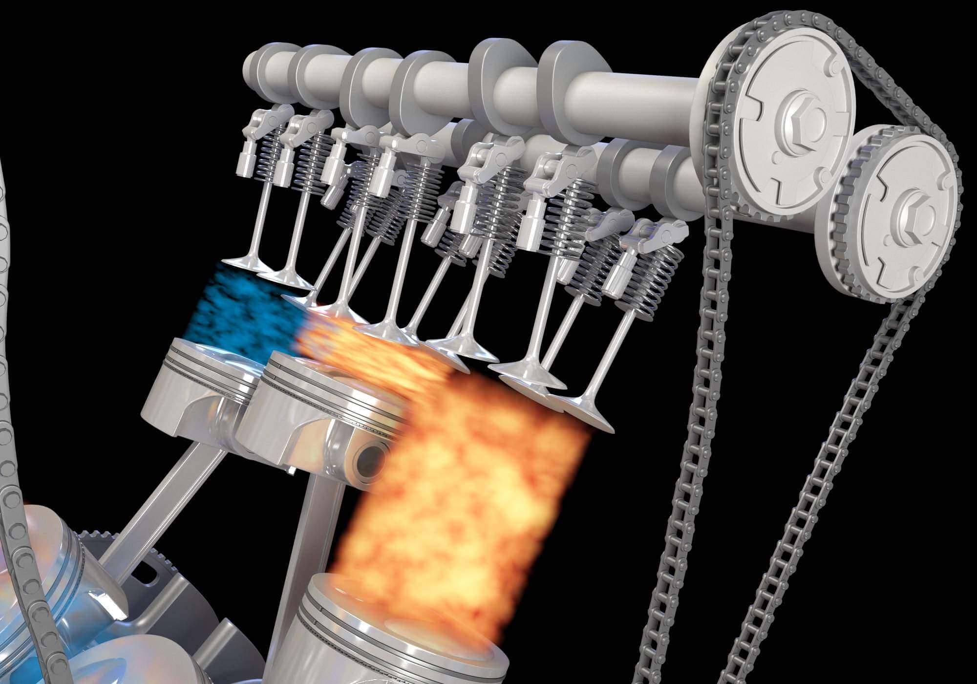 V6 Engine with Ignition - 3D Model by 3D Horse