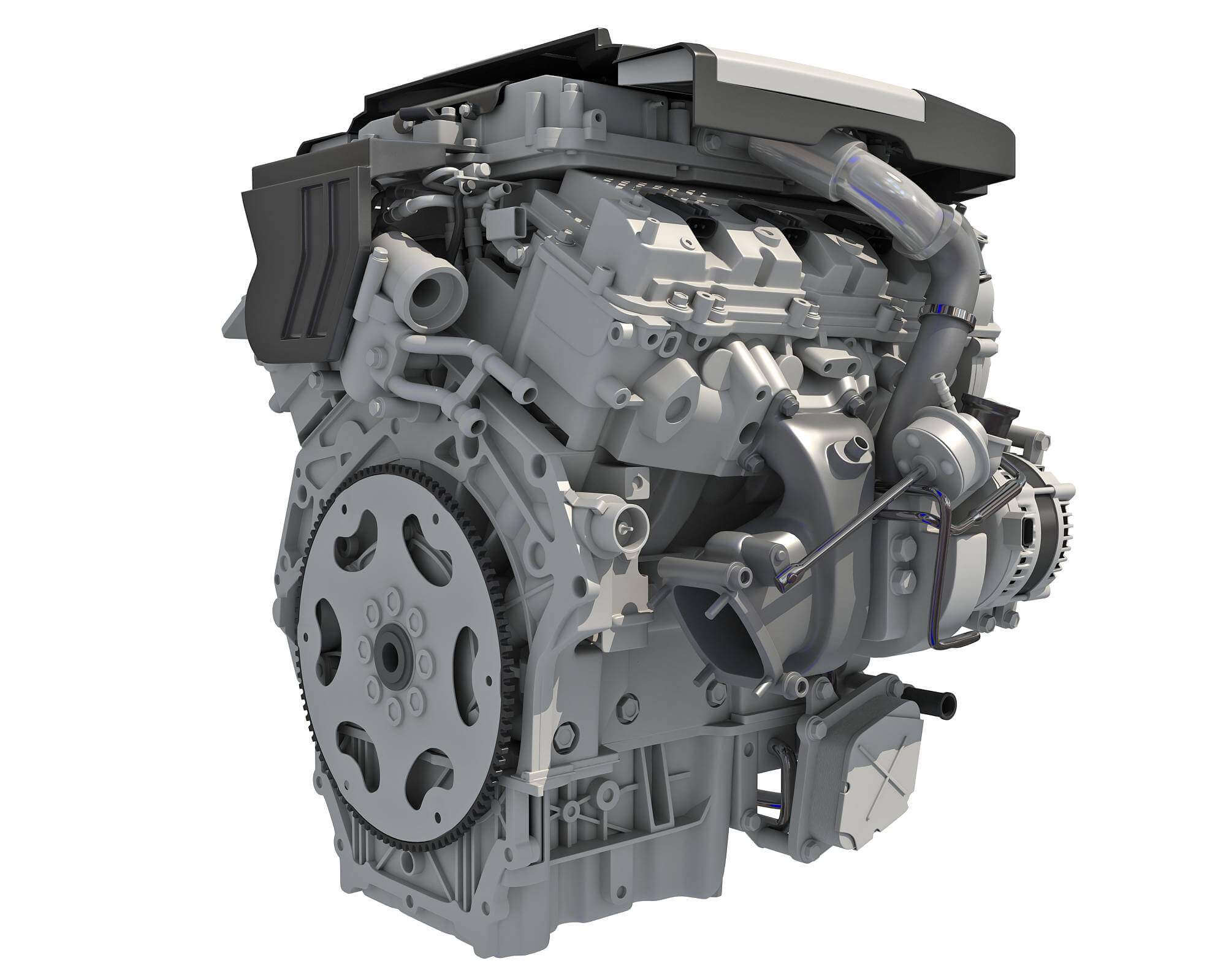V6 Engine - 3D Model by 3D Horse