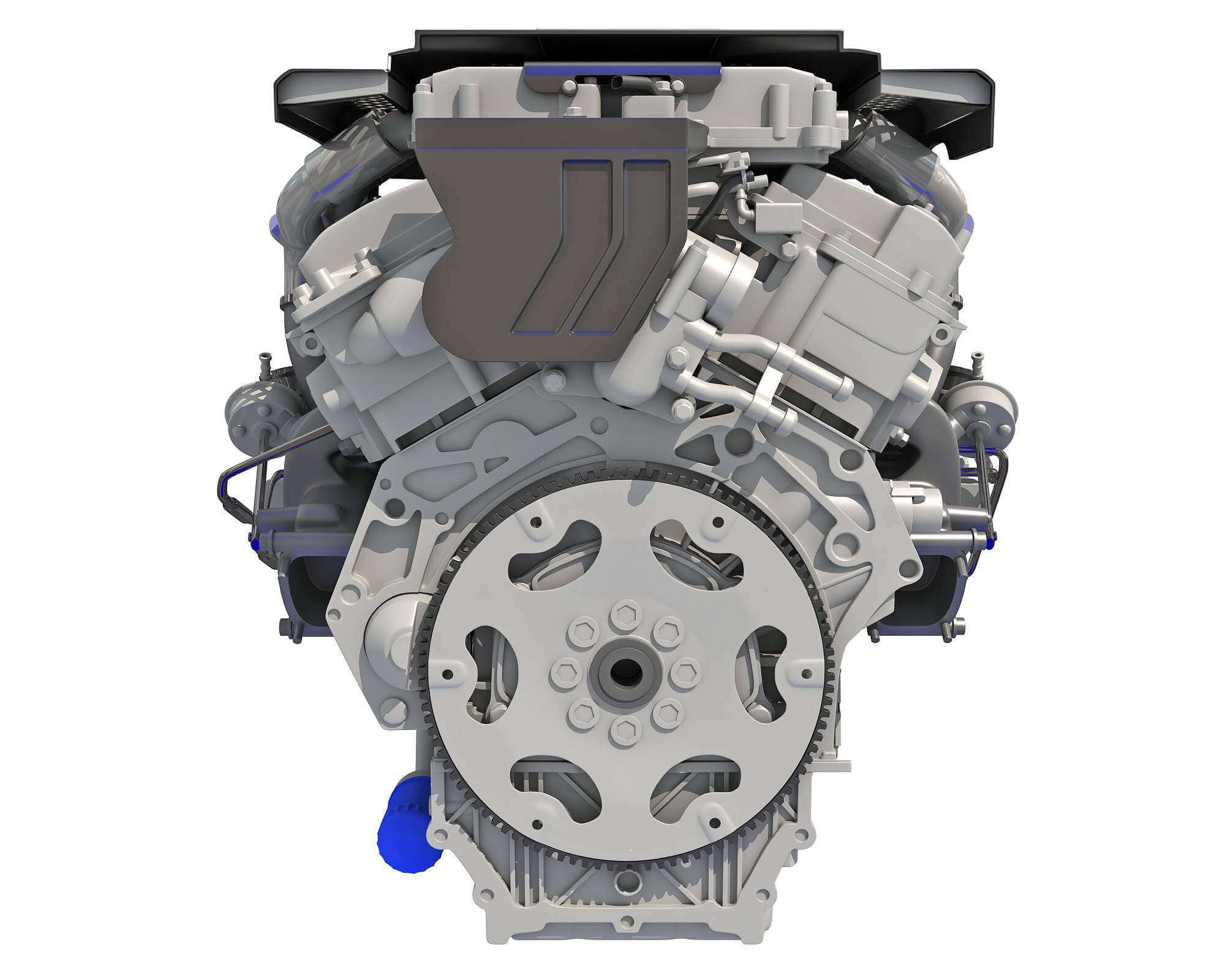 V6 Engine - 3D Model by 3D Horse