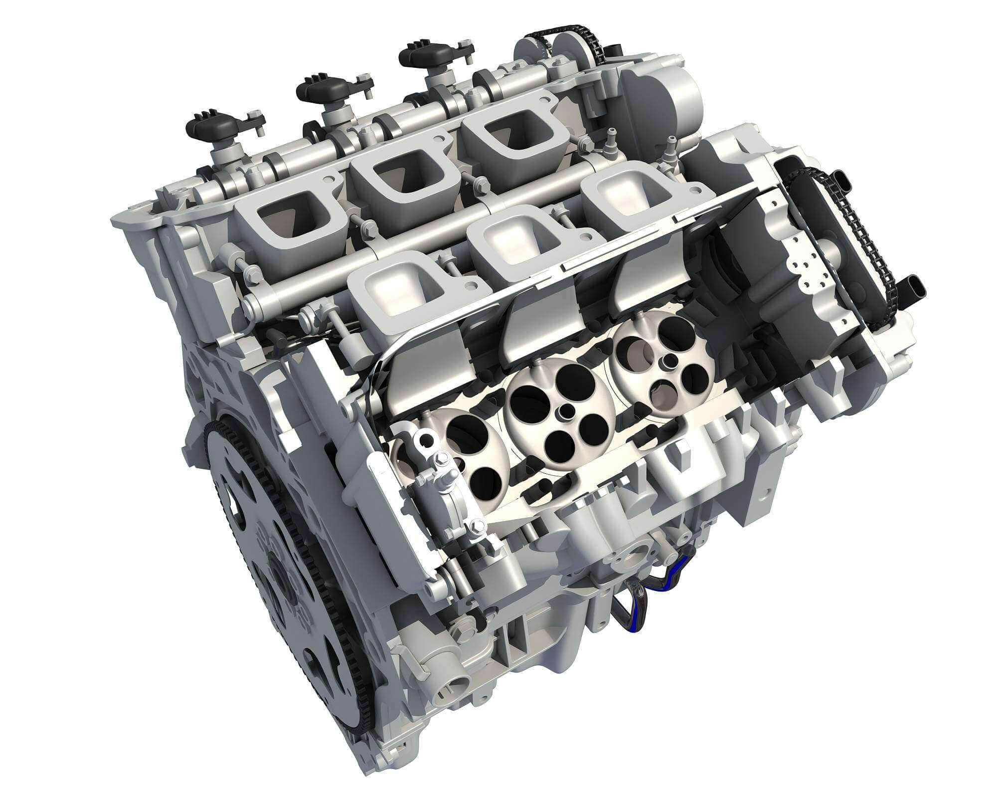 V6 Engine - 3D Model by 3D Horse