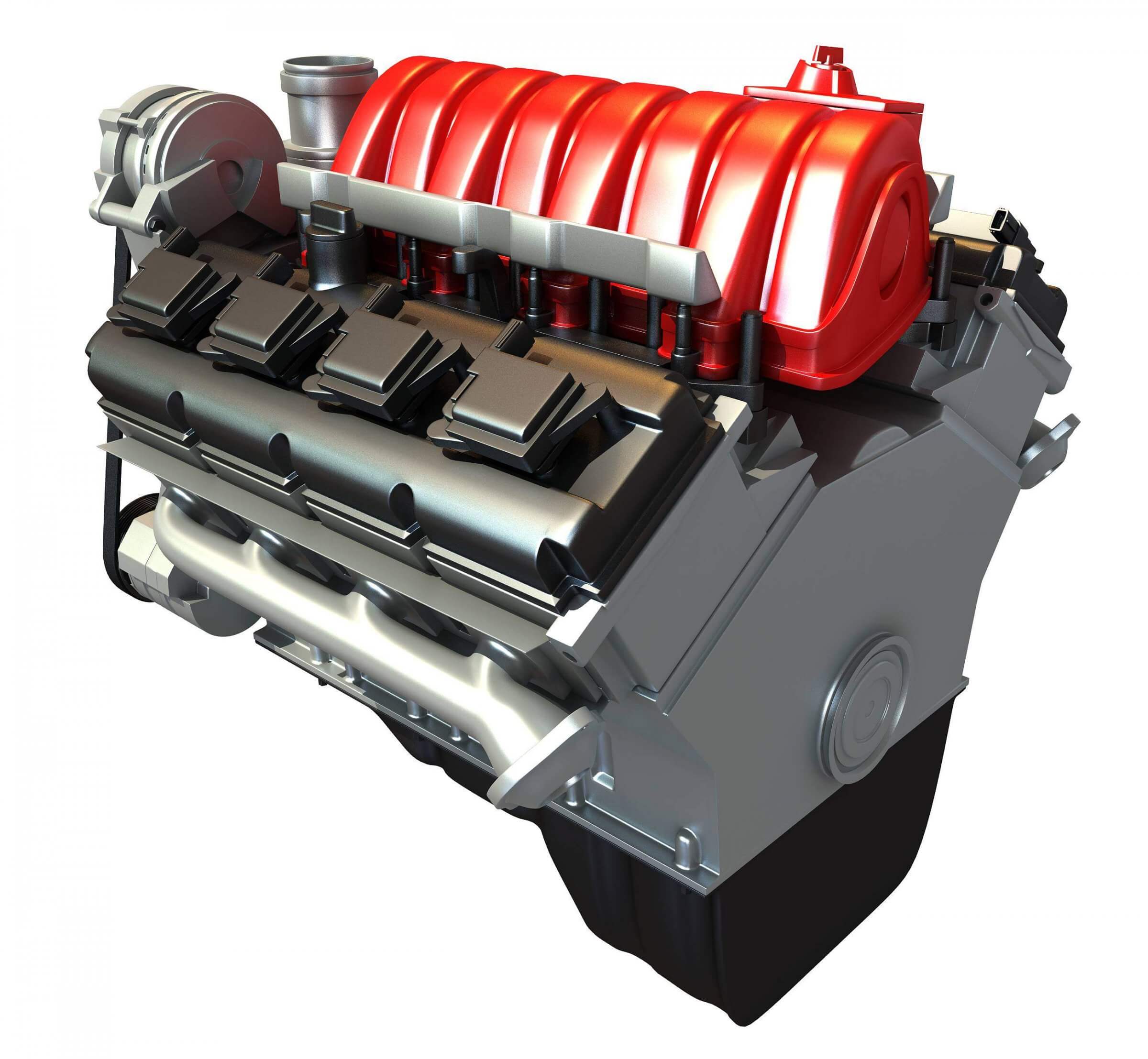 V8 Car Engine - 3D Model by 3D Horse