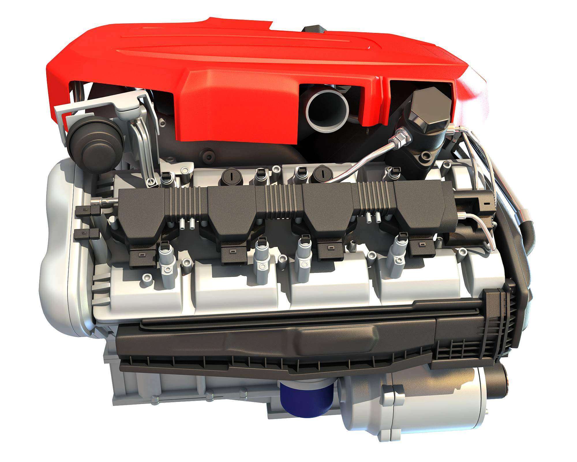 V8 Car Engine - 3D Model by 3D Horse